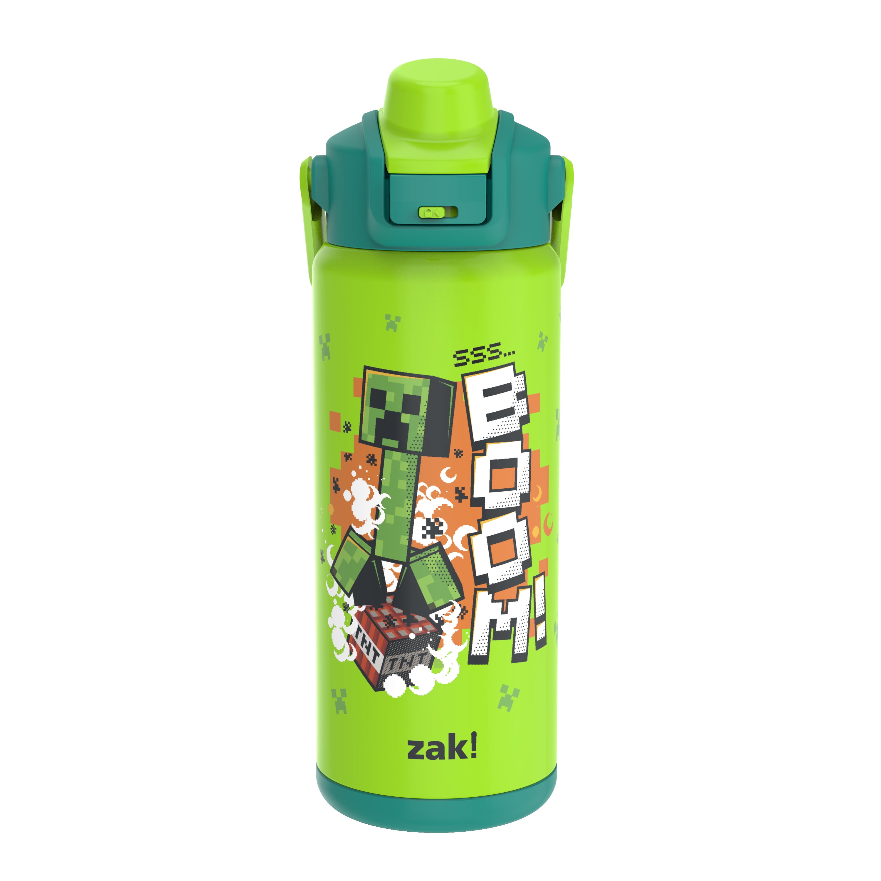 Zak Designs 20oz Minecraft Kids Reusable Stainless Steel Vacuum ...