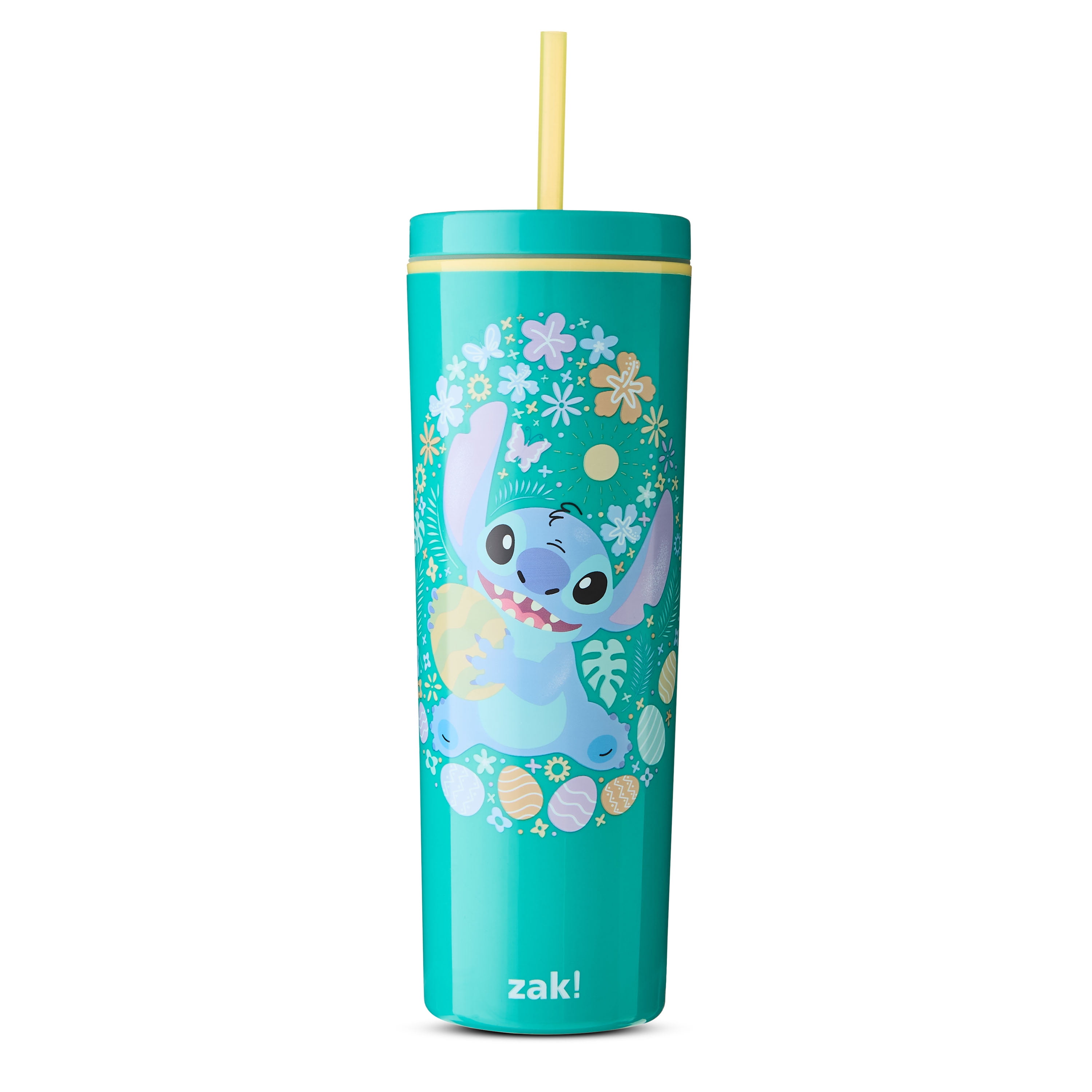 Zak Designs 23oz Stitch Kids Easter Durable Plastic Double Wall Bravo ...