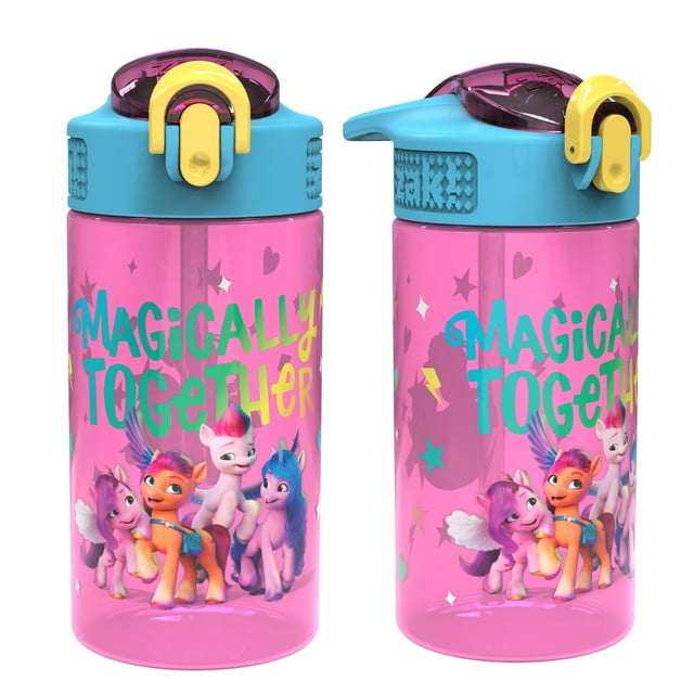 Zak Designs 2pc 16 oz My Little Pony Kids Water Bottle Plastic with ...