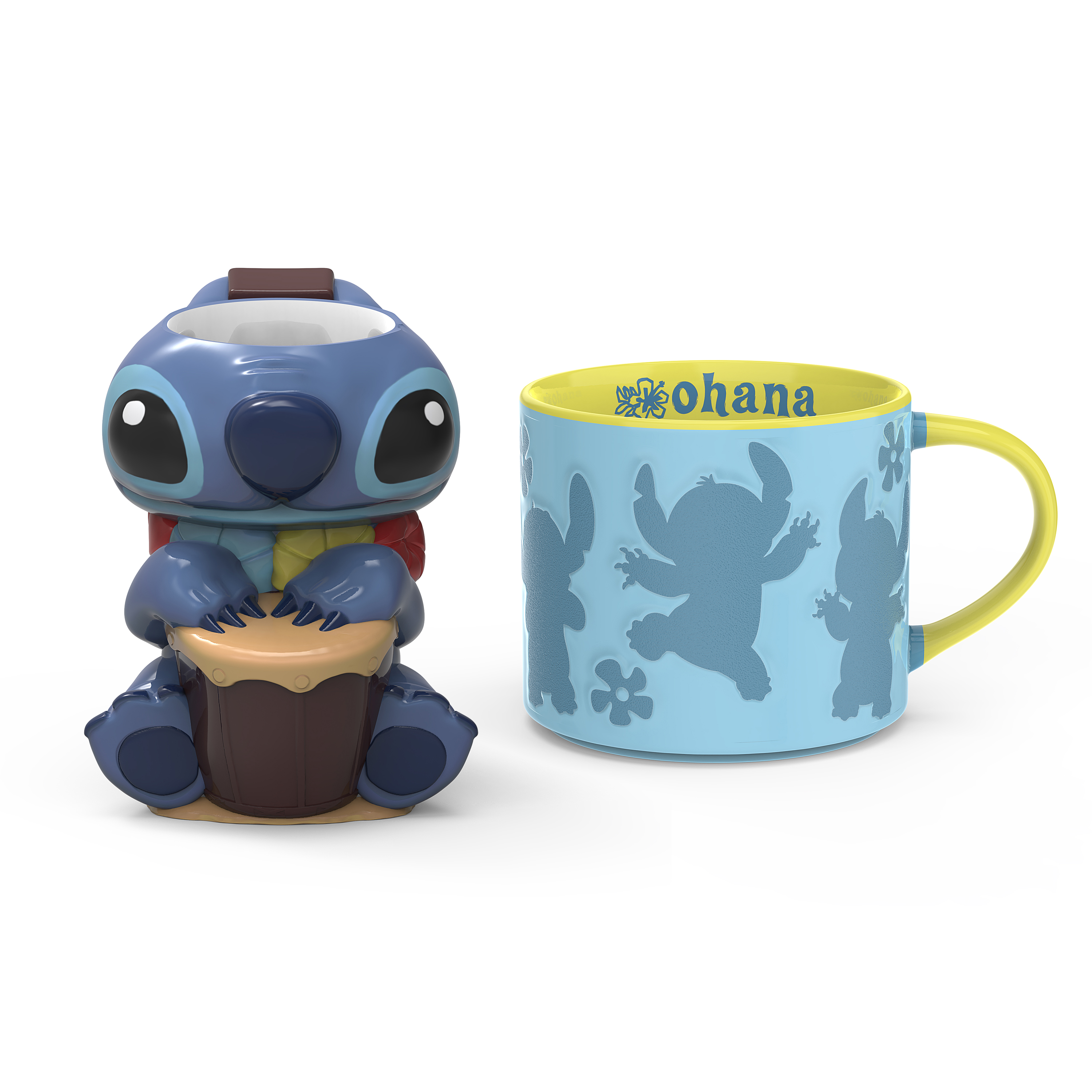 Disney Lilo and Stitch Floral Ducks Ceramic Coffee Mug, 20 Ounces ...