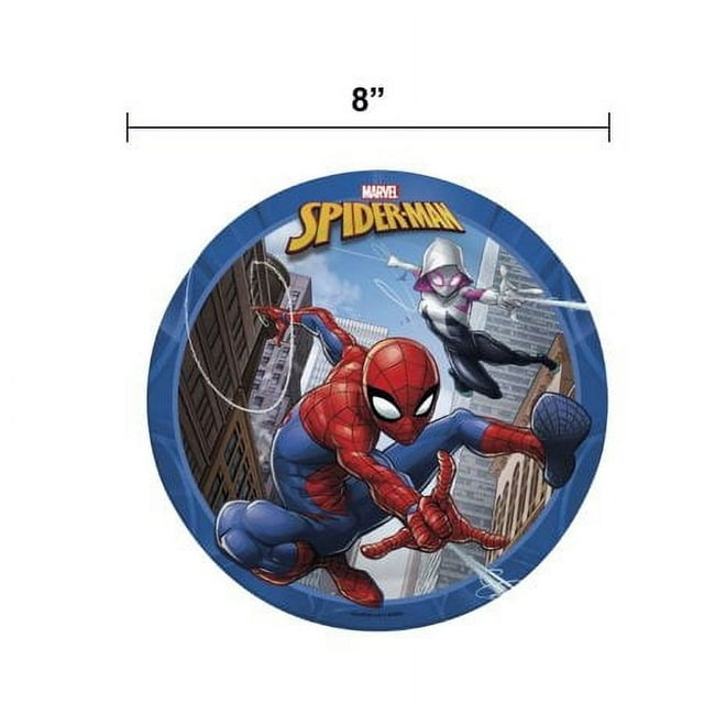 Zak Designs Spider-Man 5pcs Kids Dinnerware Set - Melamine Plate, Bowl ...