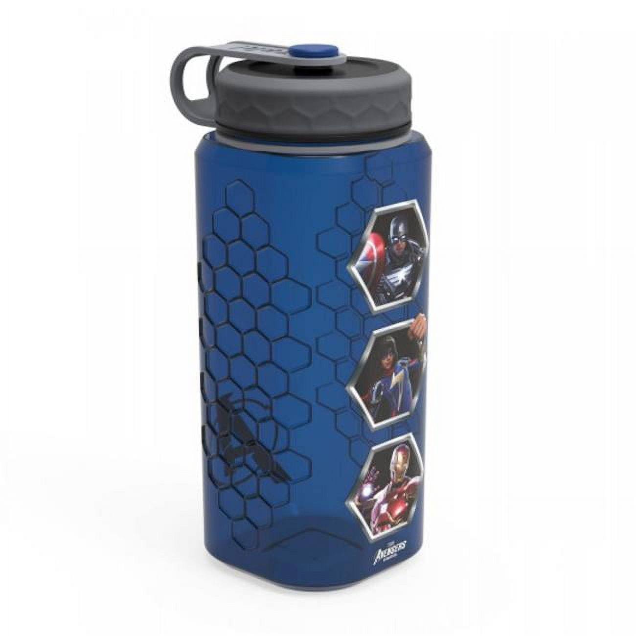 Zak Designs 818244 36 oz Avengers Marvel Games Rugged Plastic Water ...