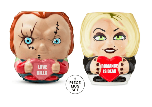 Zak Designs Chucky and Tiffany Ceramic Chibi Mug 2 piece set - Walmart.com