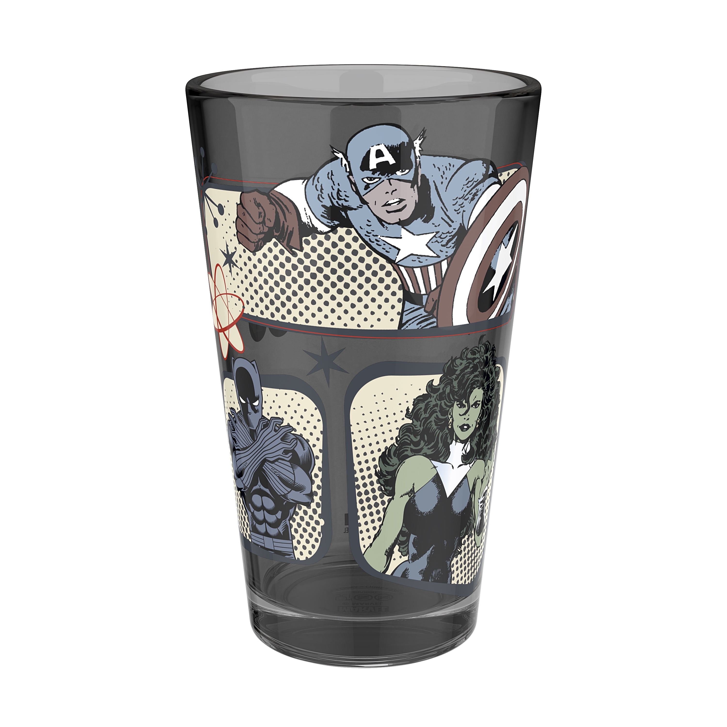 Zak Designs Marvel 16oz Pint Glass - 16oz Capacity - Walmart.com