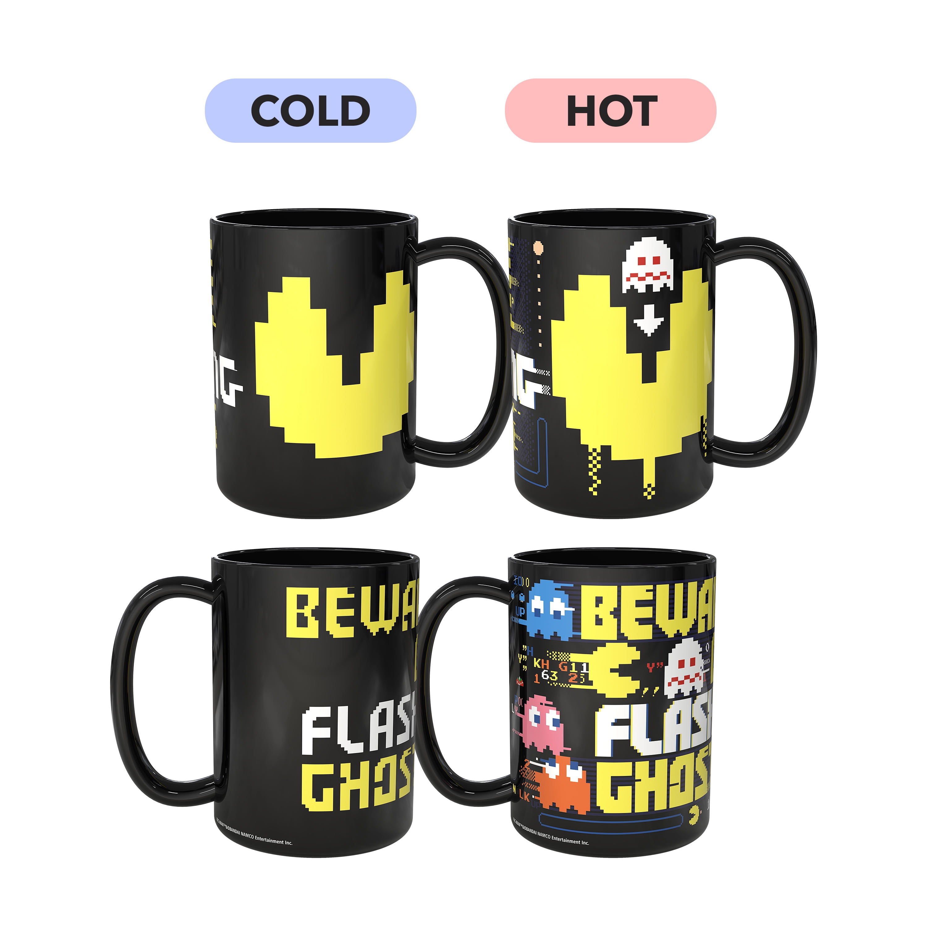 Zak Designs Pac Man Color Change 15 Ounce Mug, Pac Man and Ghosts ...