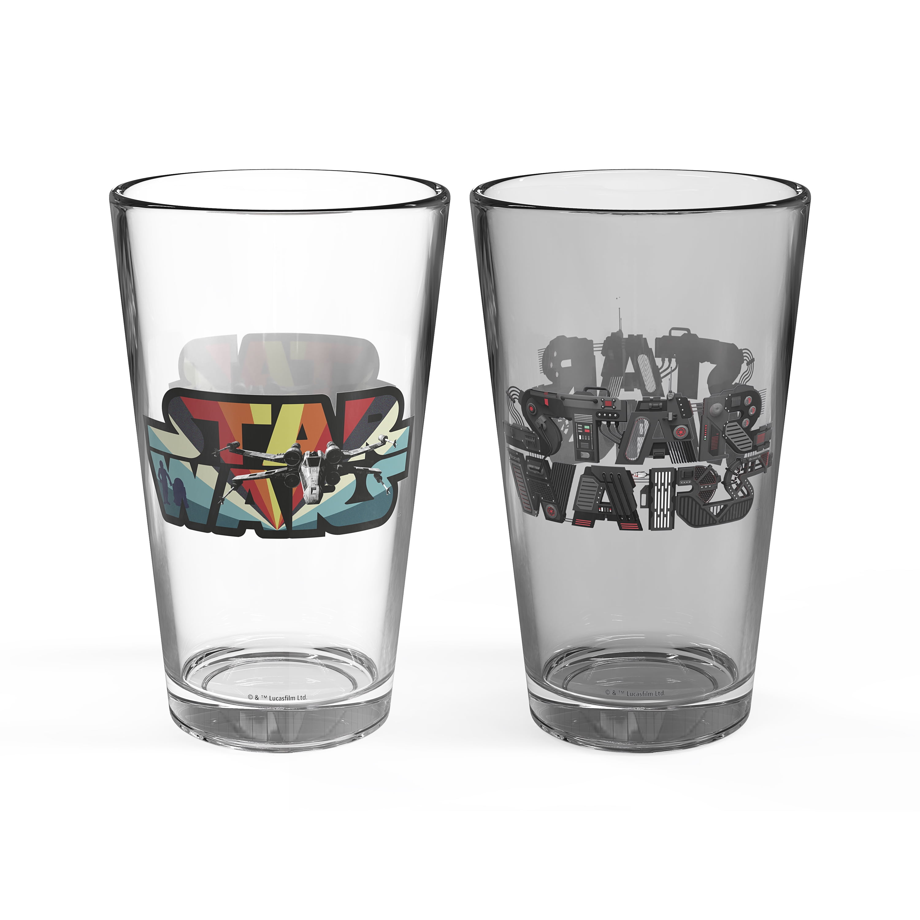 Zak Designs Star Wars 16oz Glass Cup Set (2pk) - Walmart.com