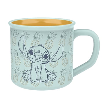 Disney Lilo and Stitch 20oz Ceramic Coffee Mug with Floral Ducks Design ...