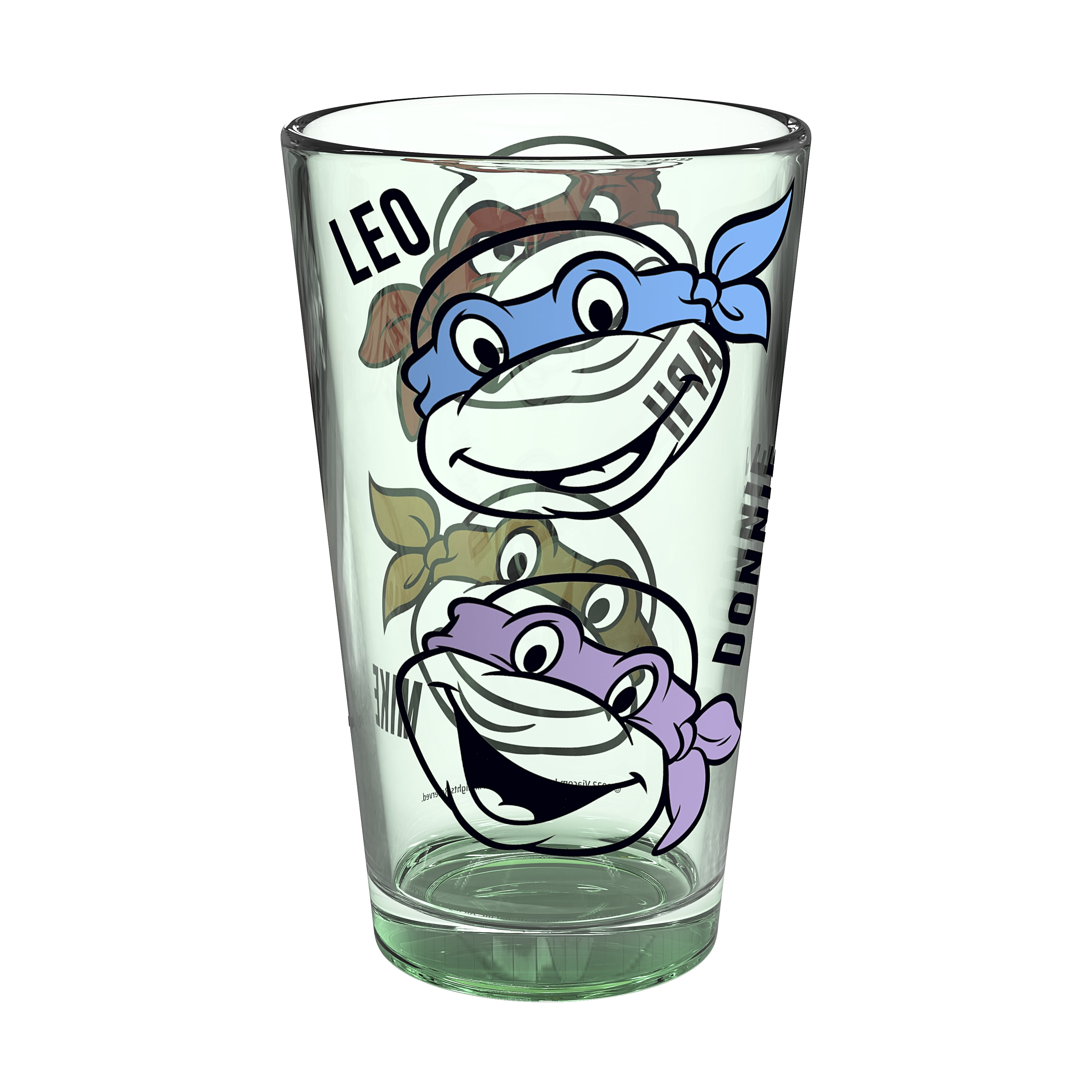 Zak Designs TMNT 16oz Pint Glass - Ninja Turtle Character Tumbler ...