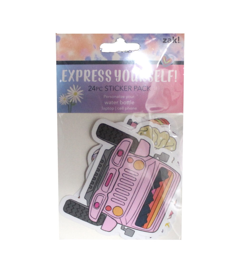 Zak! Express Yourself! Vinyl Sticker Pack 24 Pieces - Walmart.com