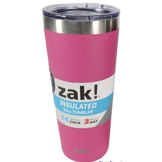 Zak! Pink 20oz Double Wall Insulated Stainless Steel Cold|Hot Tumbler - Walmart.com