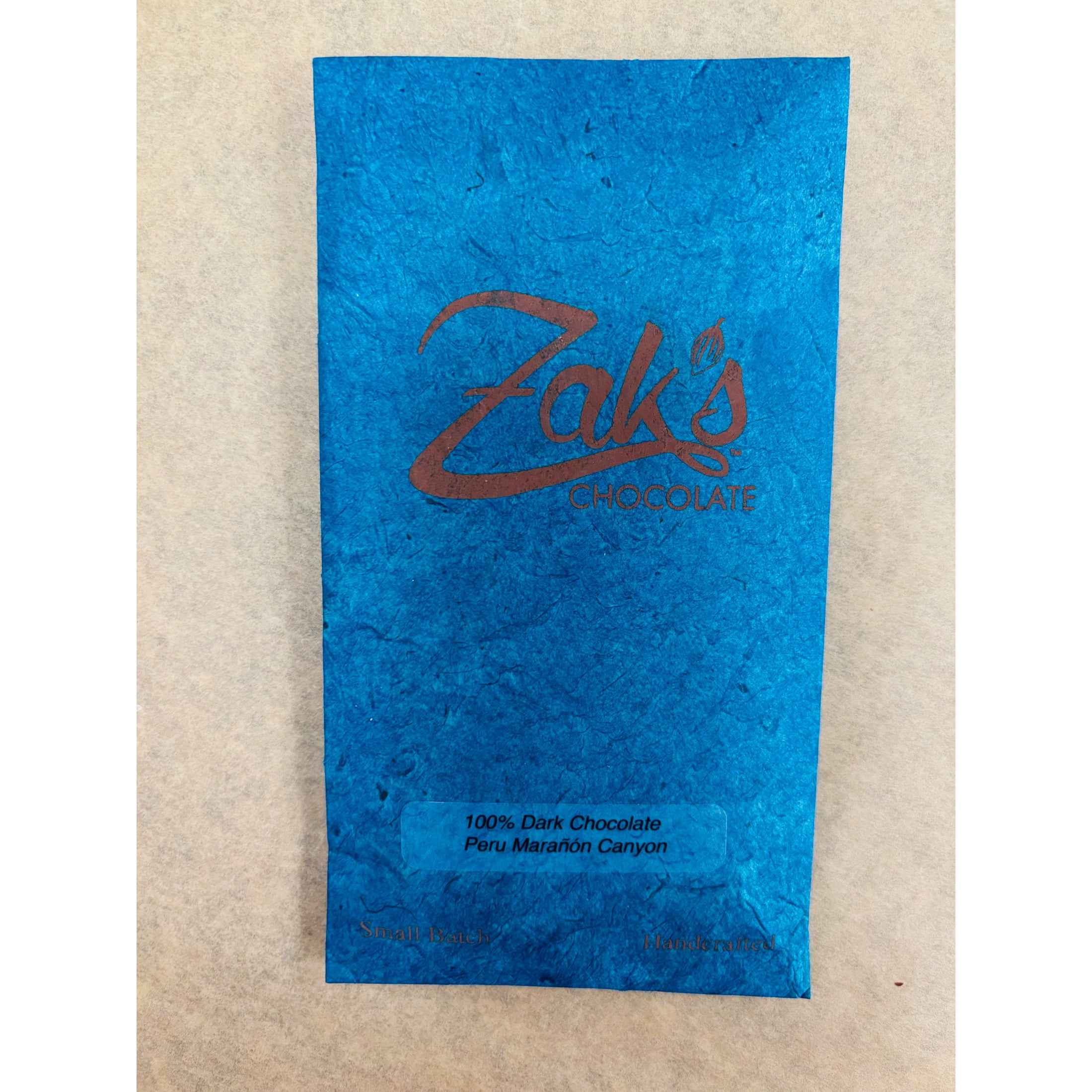 Zak's Chocolate 100% Dark Chocolate Bar - Walmart.com