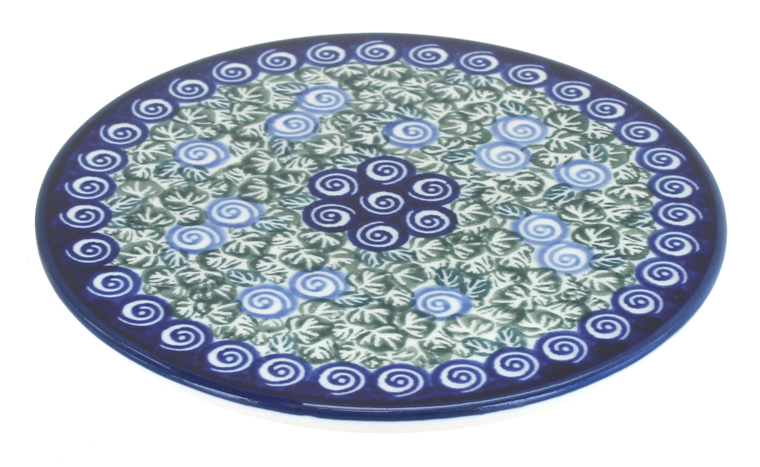 Zaklady Blue Rose Polish Pottery 1012 Trivet Seaside Swirl - Walmart.com