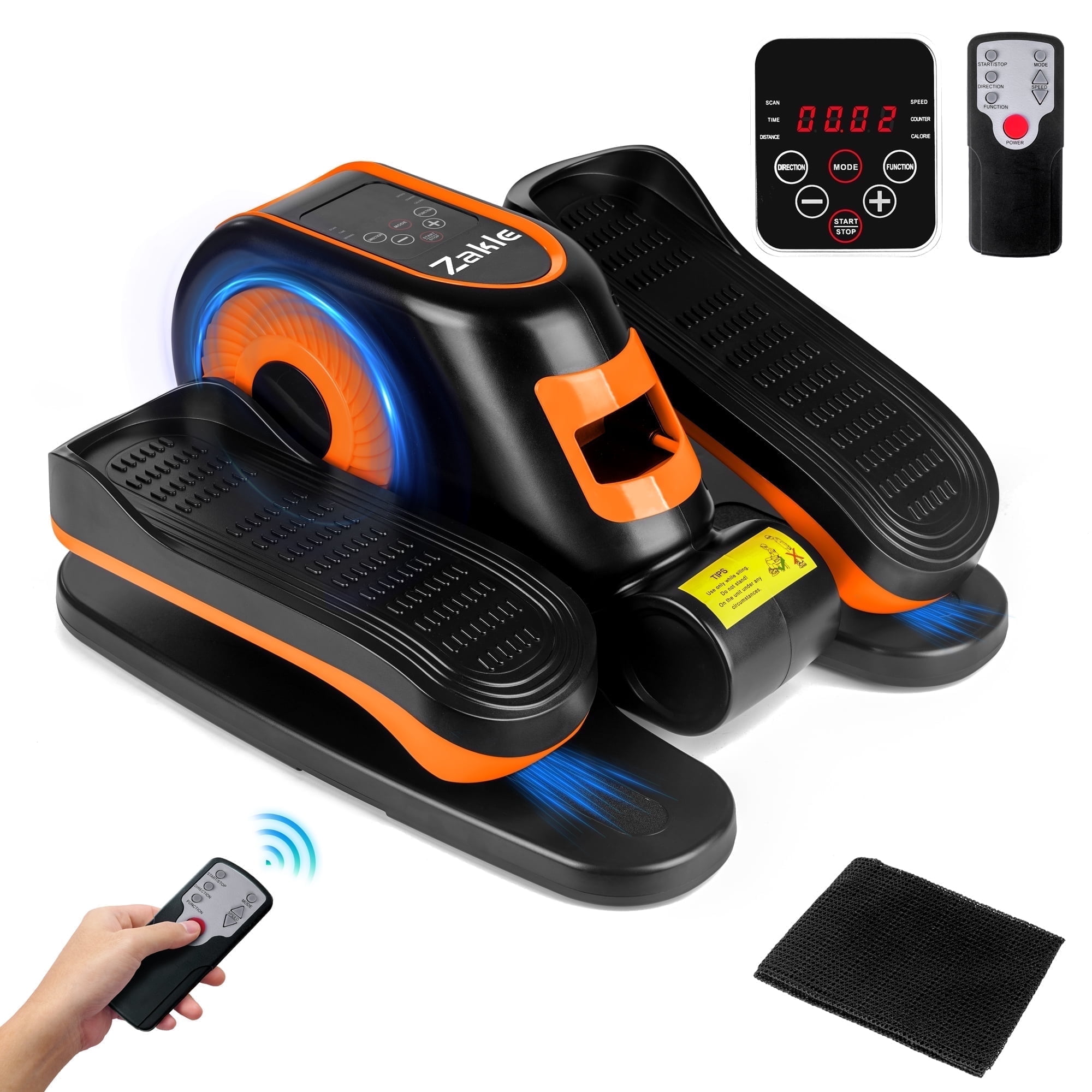 Zakle Under Desk Elliptical Machine, Electric Ellipse Leg Exerciser, 12 ...