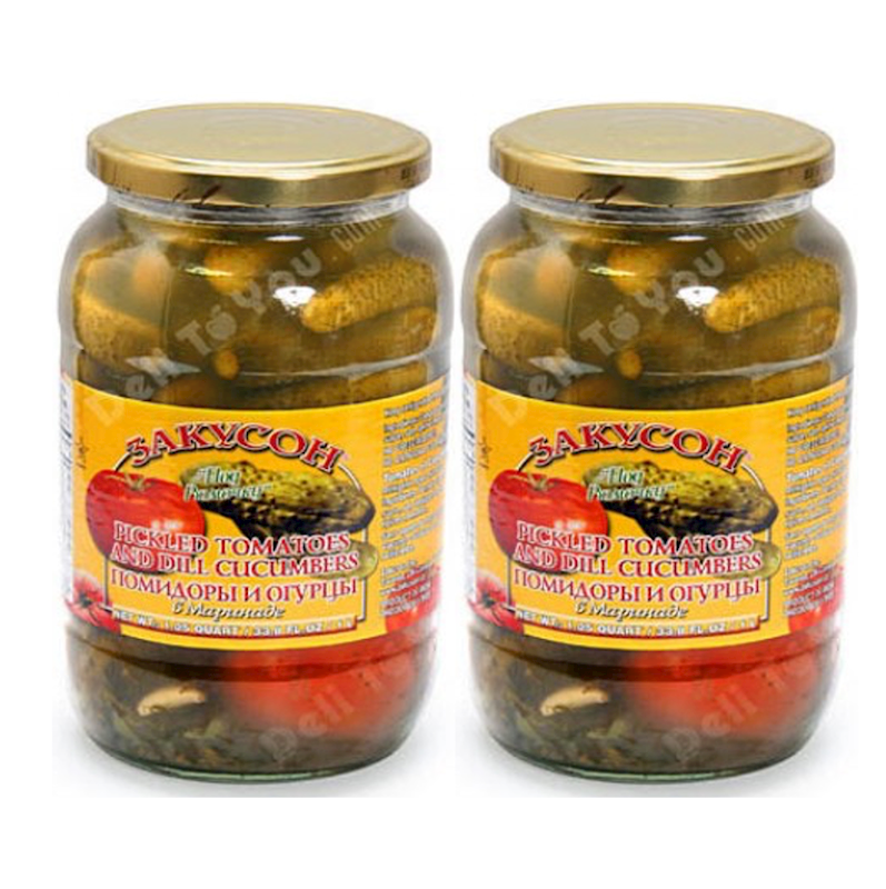 Zakuson Assorted Tomato & Pickles 33.8Oz - Gourmet Selection Of ...