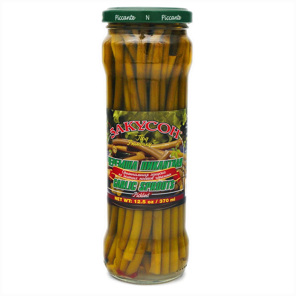 Zakuson Pickled Picante Garlic Sprouts (Cheremsha or Ramson) "Pod ...