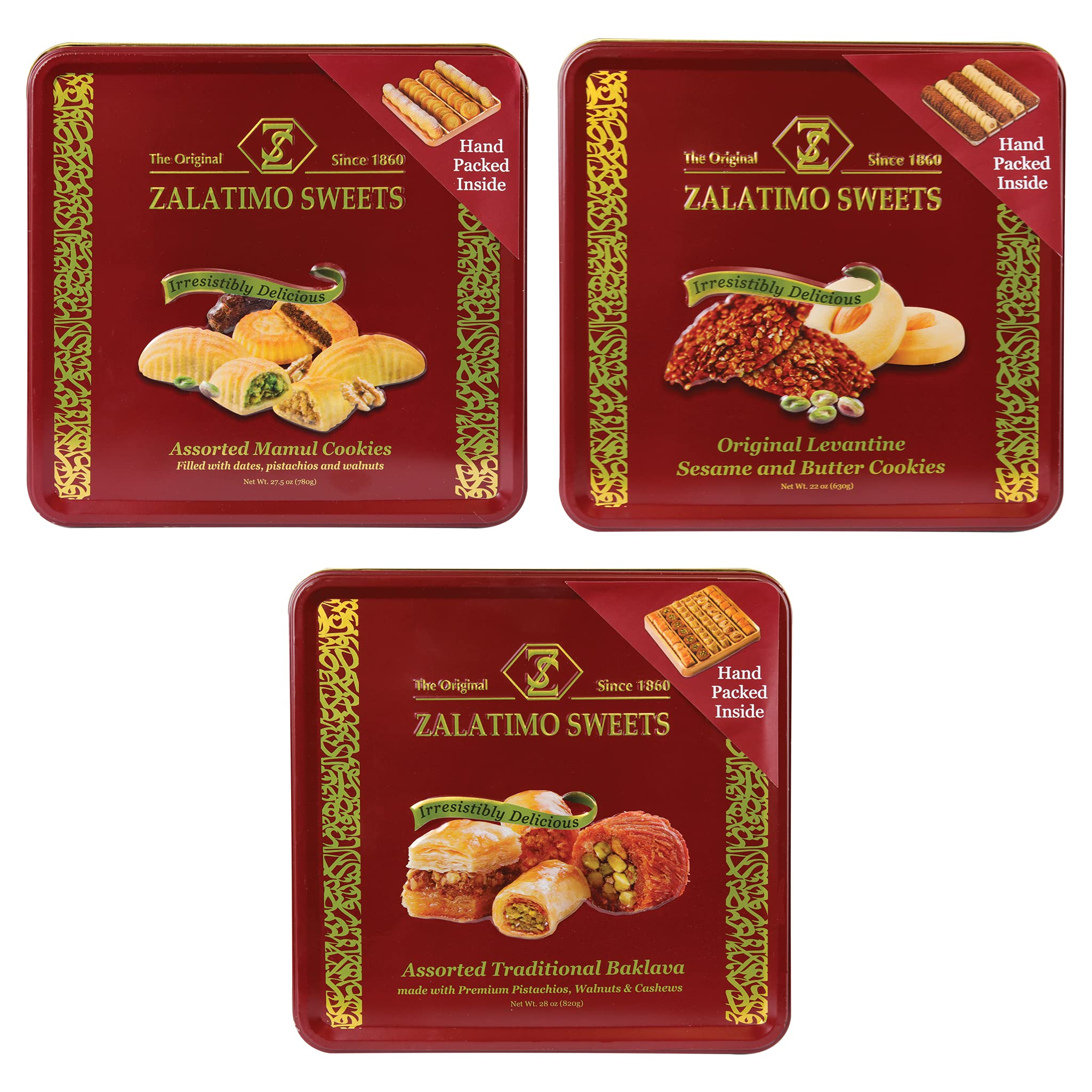 Zalatimo Sweets Since 1860 Shortbread Cookies Variety H2FSDPack ...