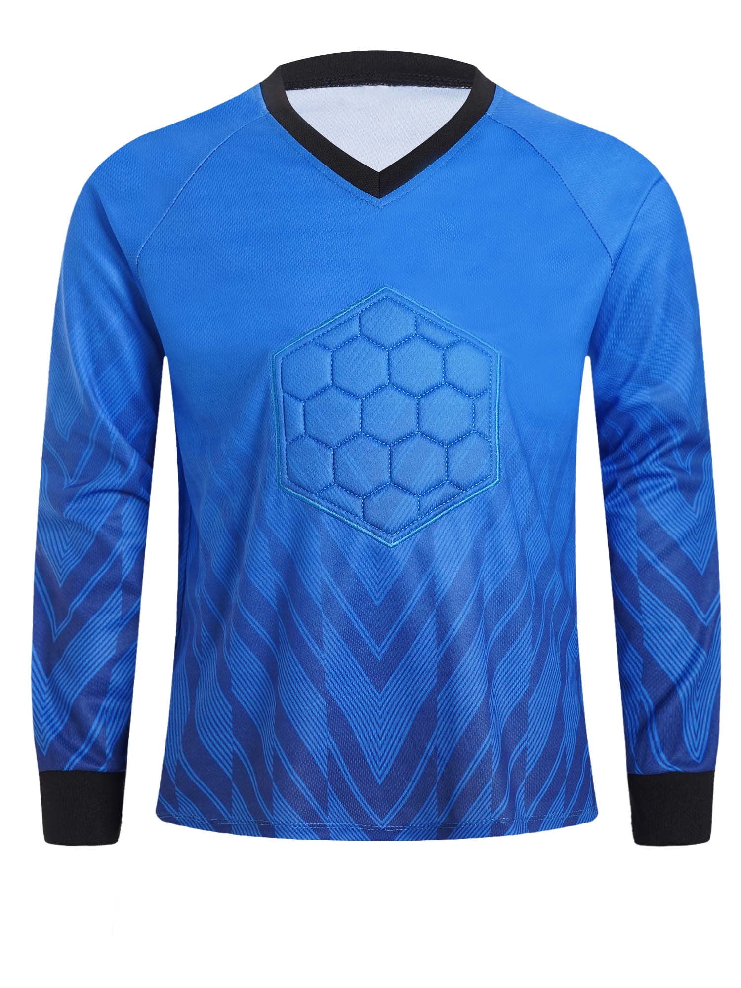 Zaldita Boys Padded Goalkeeper Jersey Goalie Shirts Adult Long Sleeve ...