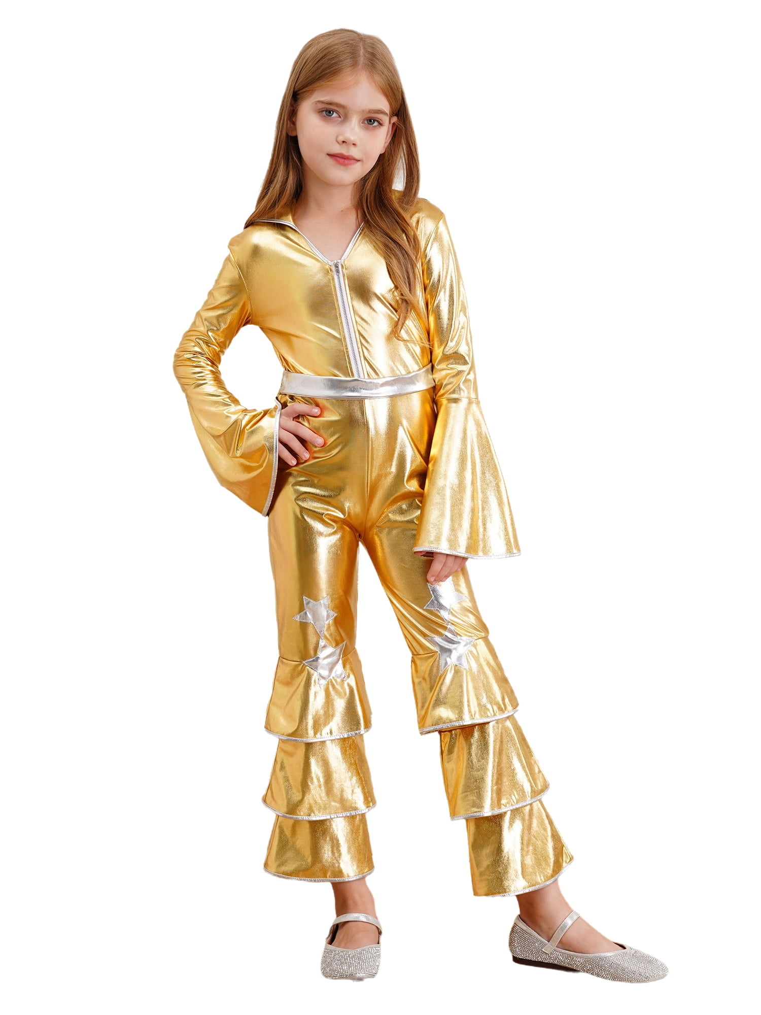 Zaldita Girl 70s Groovy Hippy Hippie Festival Fancy Dress Up Costume ...