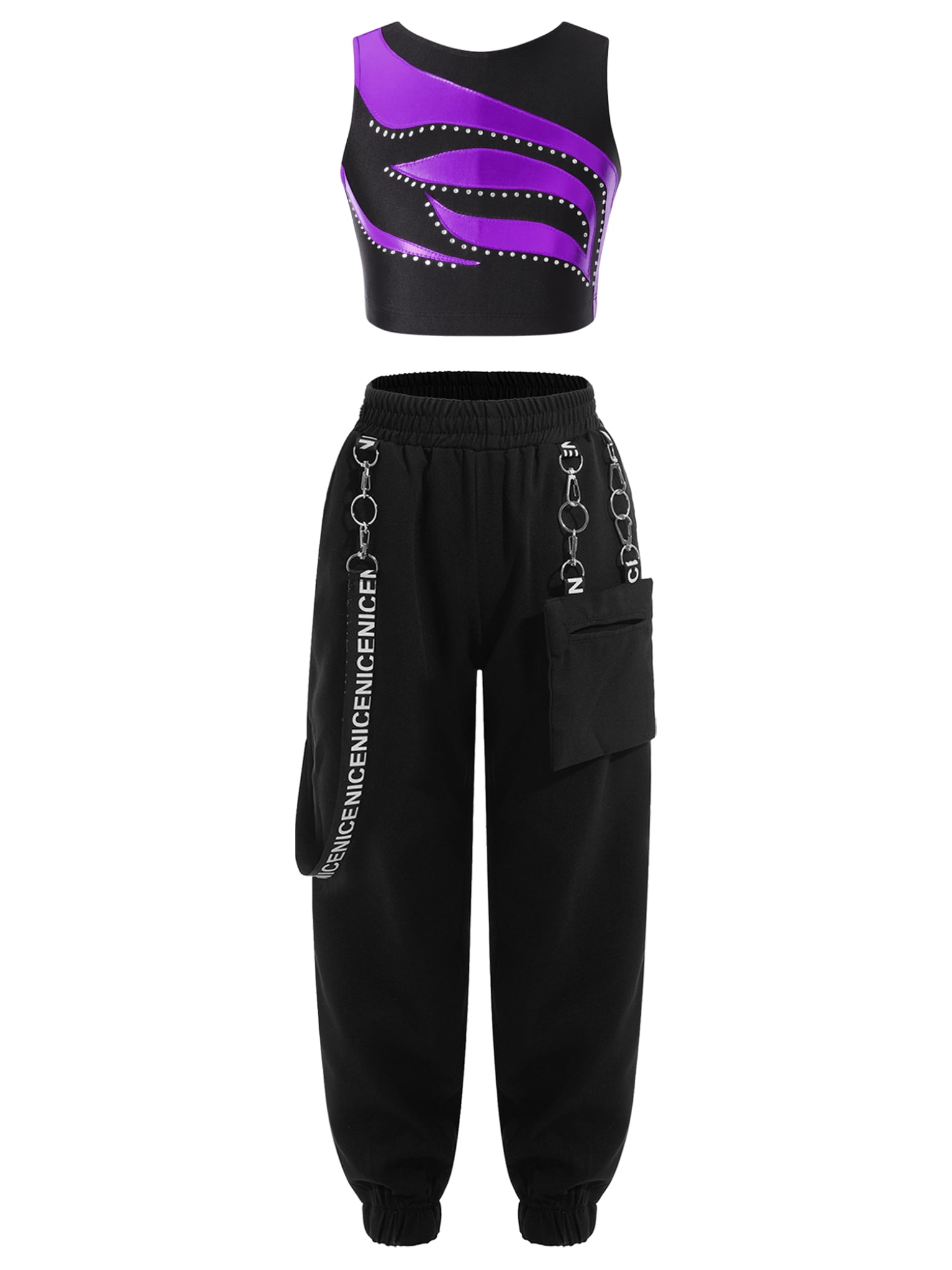 Zaldita Girls Cheerleading Dance Clothes Costume Halloween Uniform Set ...