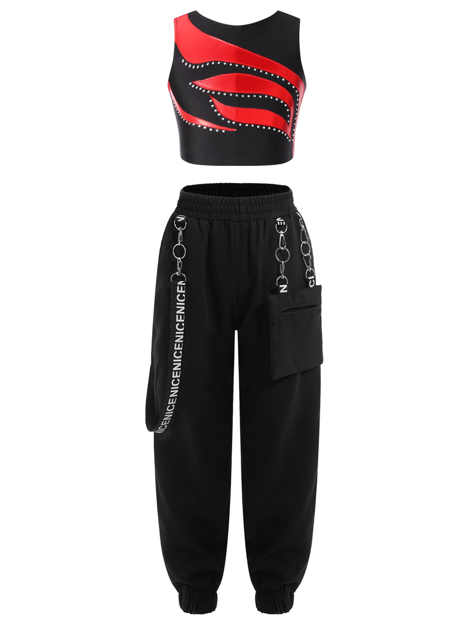 Zaldita Girls Cheerleading Dance Clothes Costume Halloween Uniform Set ...