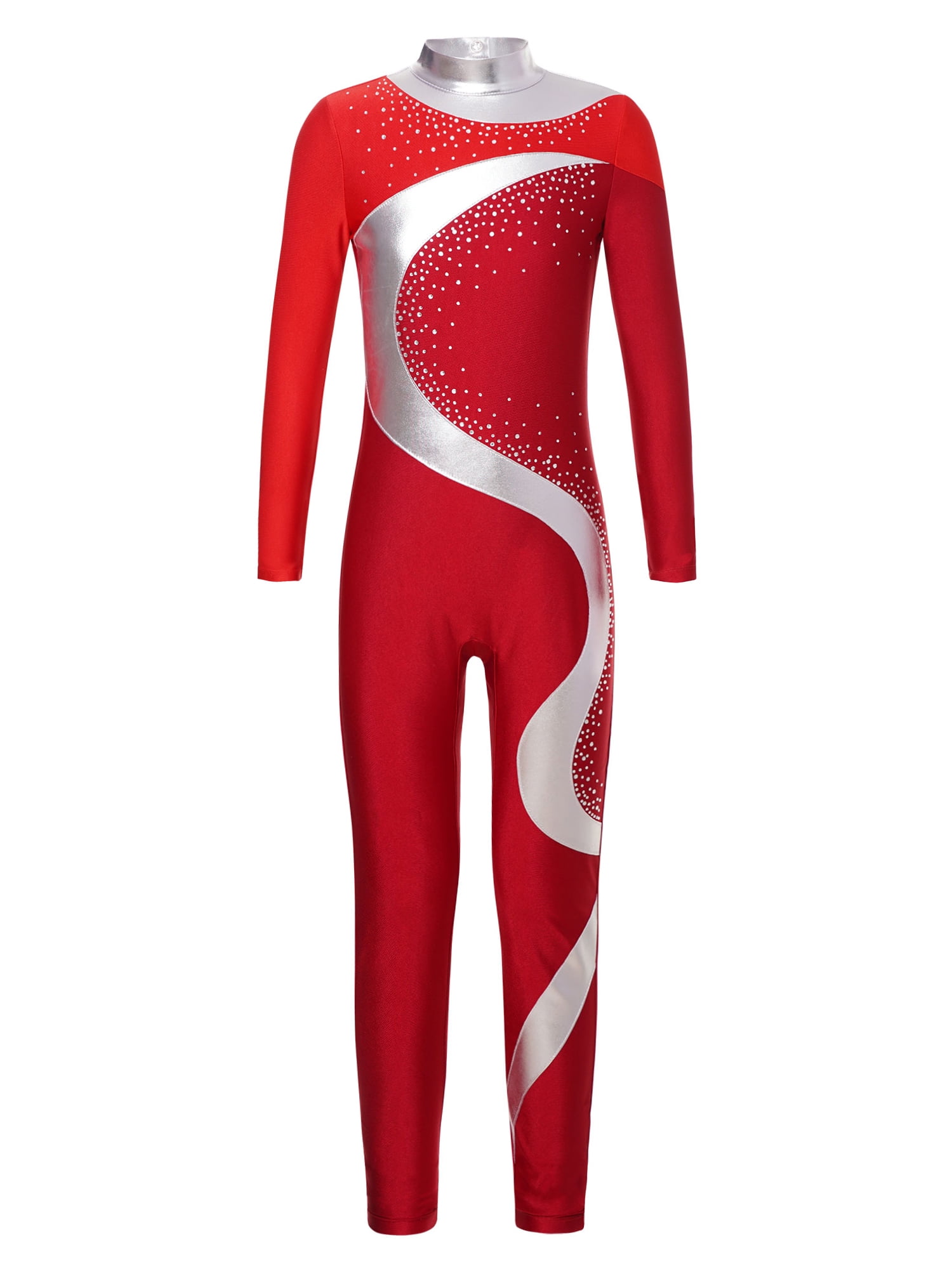 Zaldita Girls Long Sleeves Full Length Gymnastics Dance Jumpsuit ...