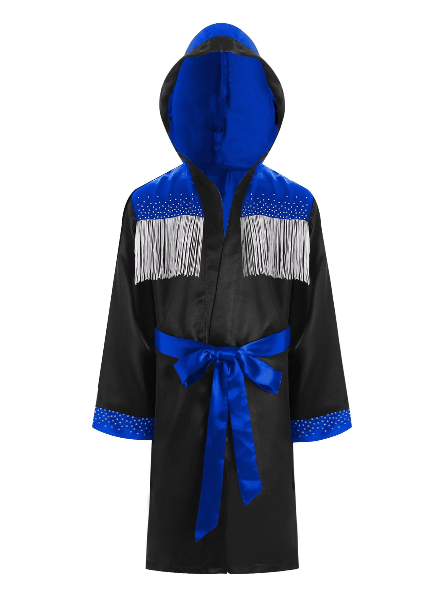 Zaldita Kids Boxing Costume Shiny Satin Boxer Robe Cloak Boys Girls ...
