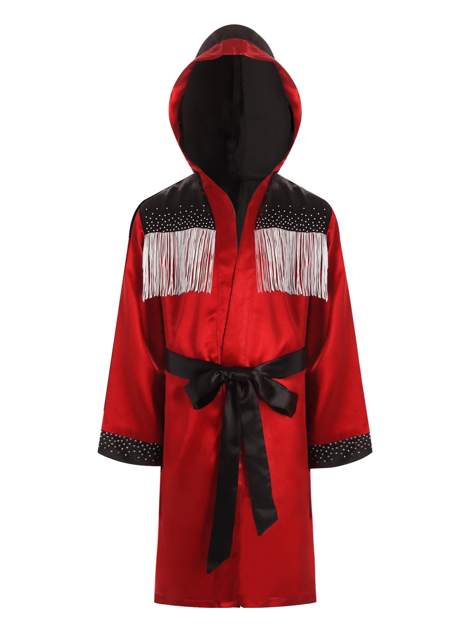 Zaldita Kids Boxing Costume Shiny Satin Boxer Robe Cloak Boys Girls ...