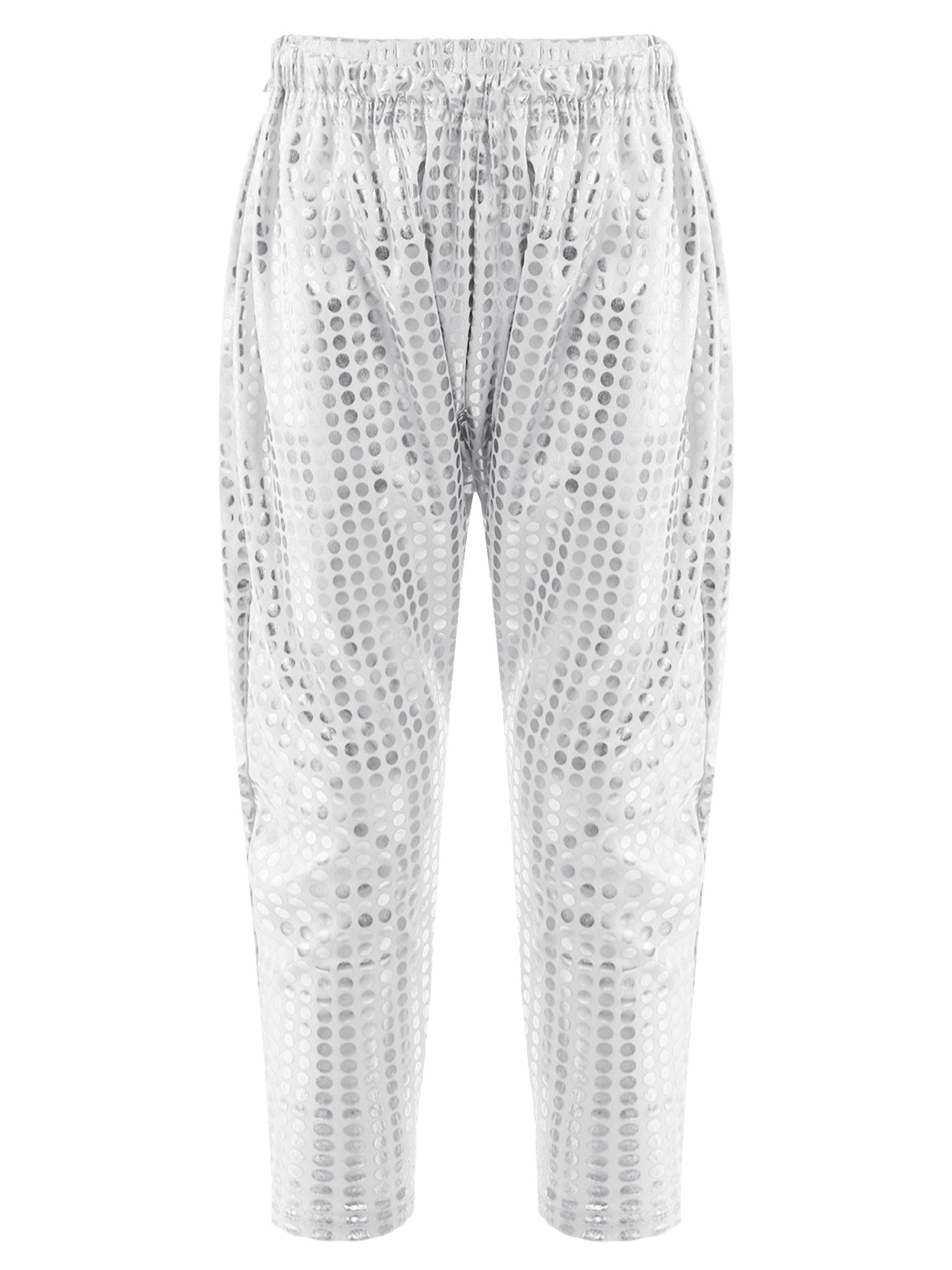 Zaldita Kids Boys Girls Sparkly Sequins Dance Jogger Pants Trousers Hip ...