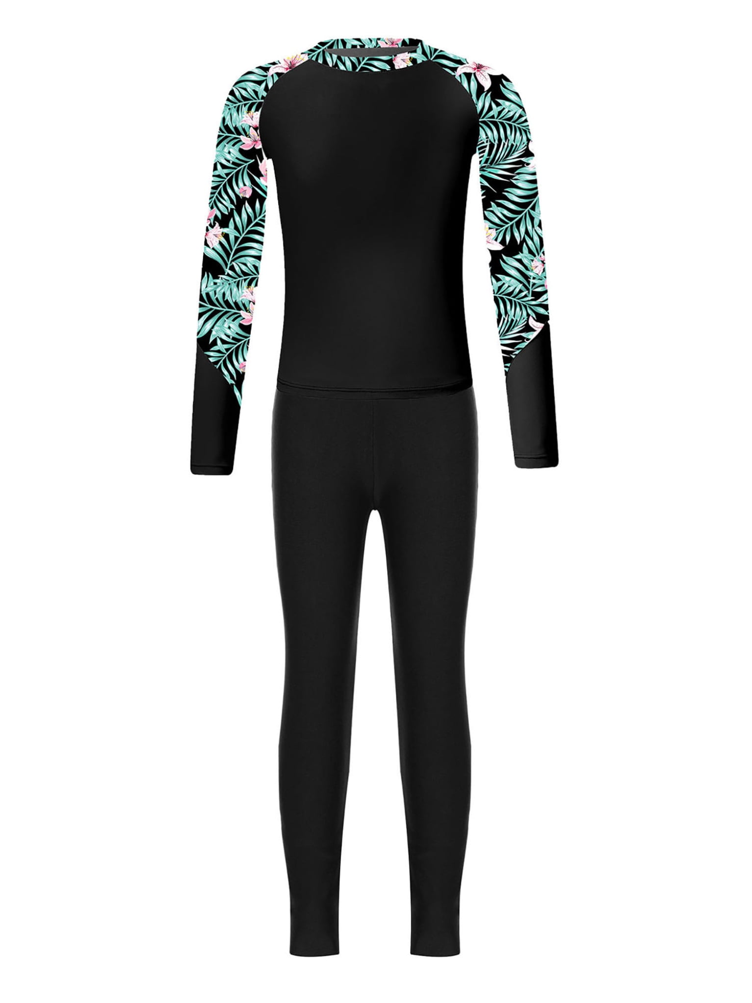 Zaldita Kids Girls Beach Swimming Rash Guard Set Long Sleeves Sun ...