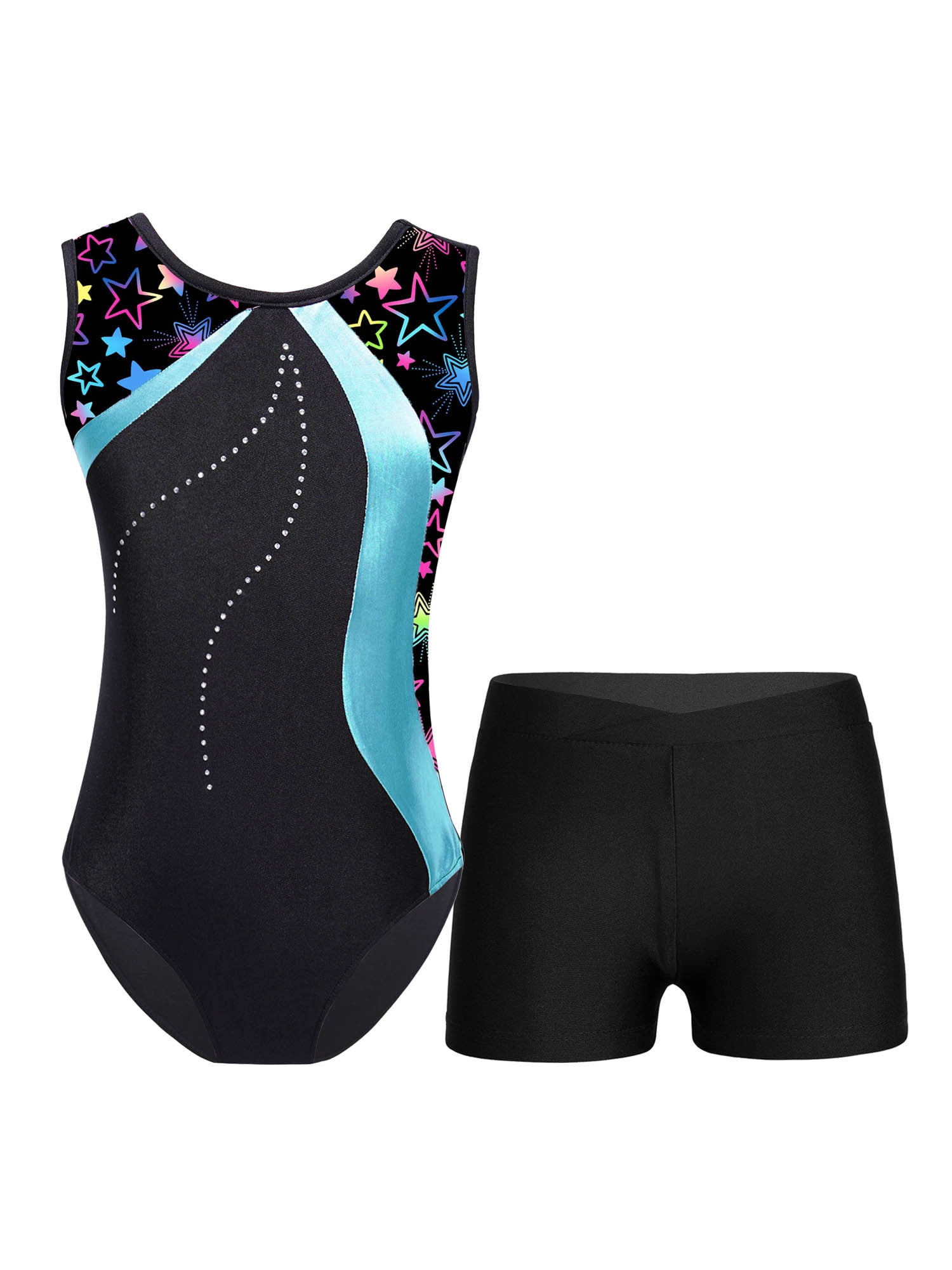 Zaldita Kids Girls Gymnastics Leotards with Shorts Outfits Ballet Dance ...