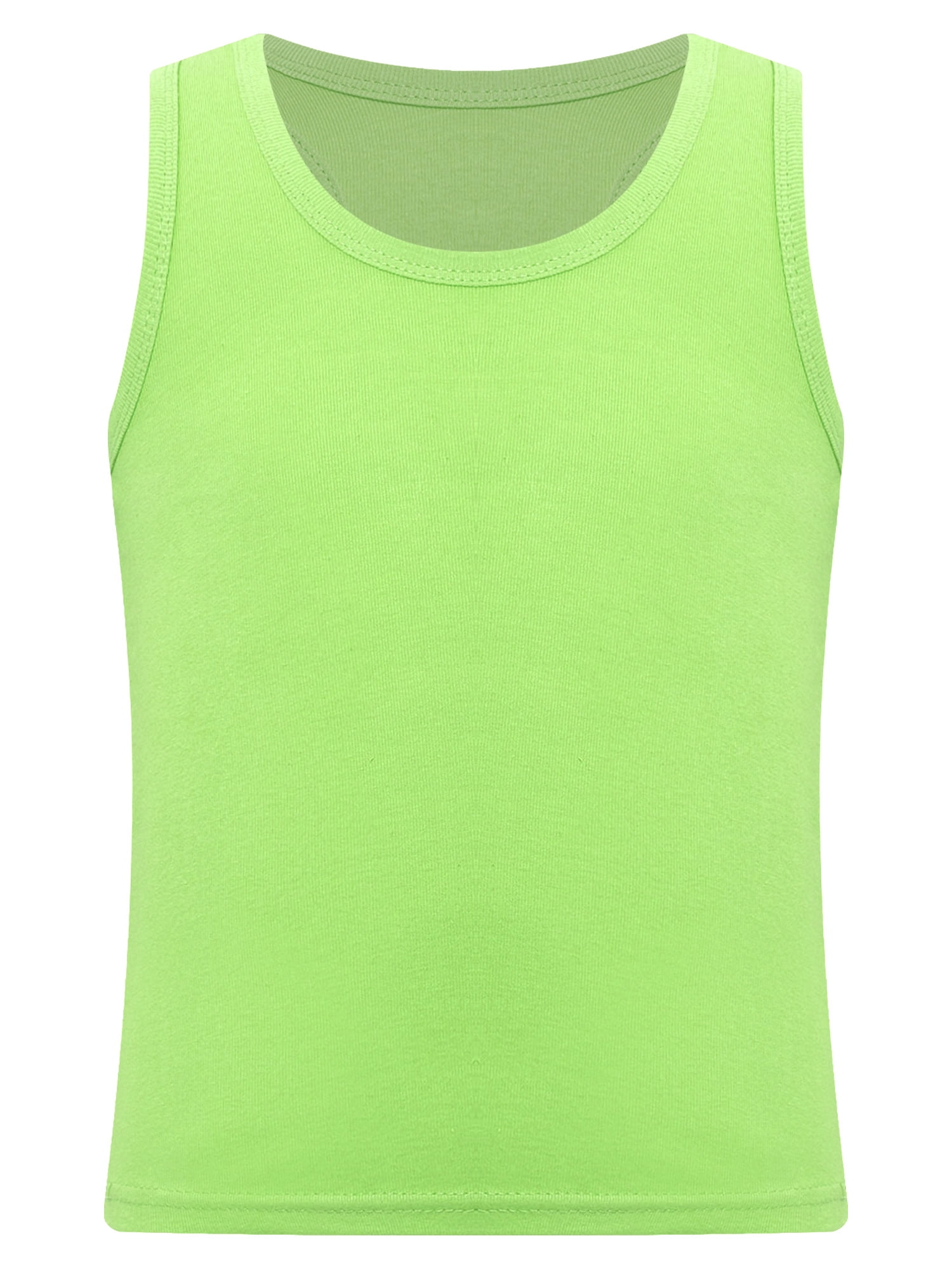 Zaldita Kids Girls Racerback Tank Top Yoga Gym Dance Crop Top Vests ...