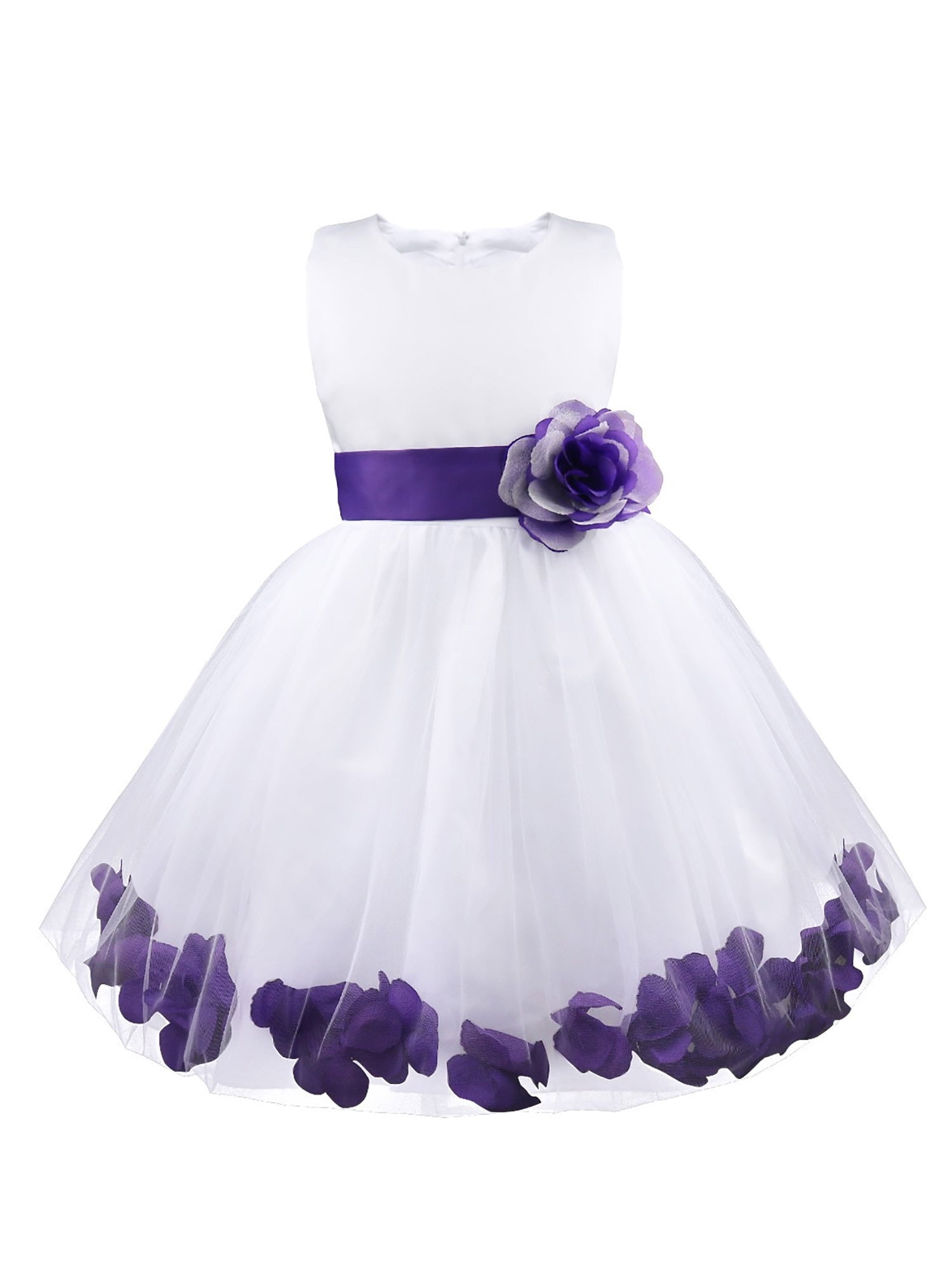 Zaldita Kids Toddler Girls Flower Dress Wedding Pageant Birthday Party ...