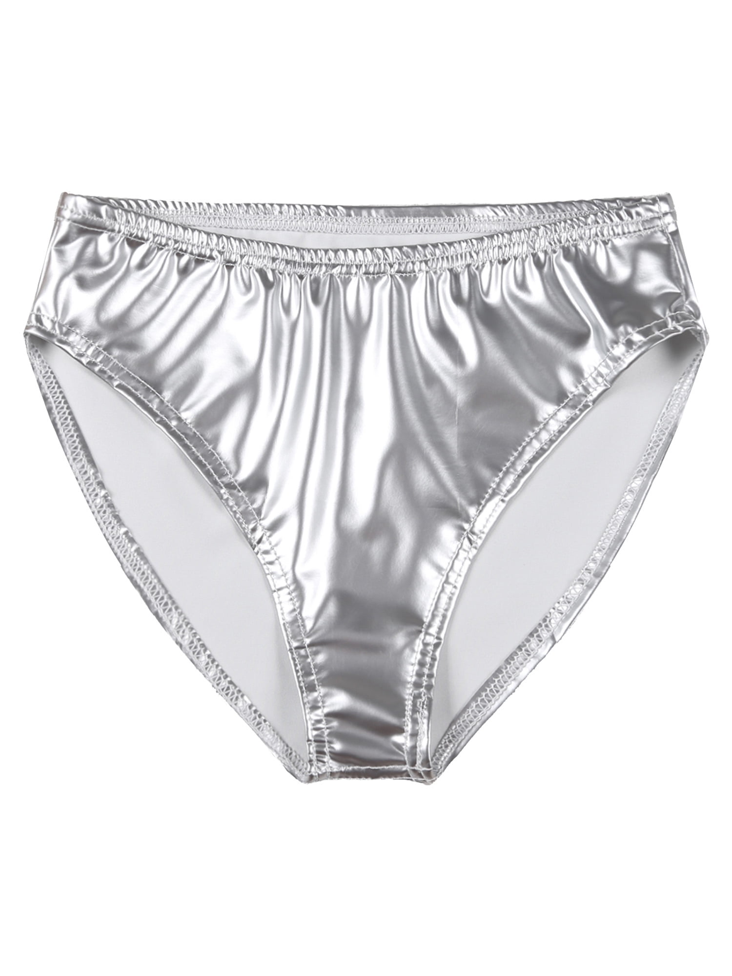 Zaldita Men's Faux Leather Briefs Metallic Novelty G-String Thong ...