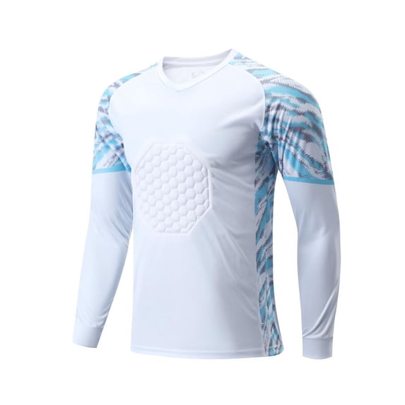 Zaldita Men's Padded Soccer Goalkeeper Jersey Long Sleeve Lightweight ...