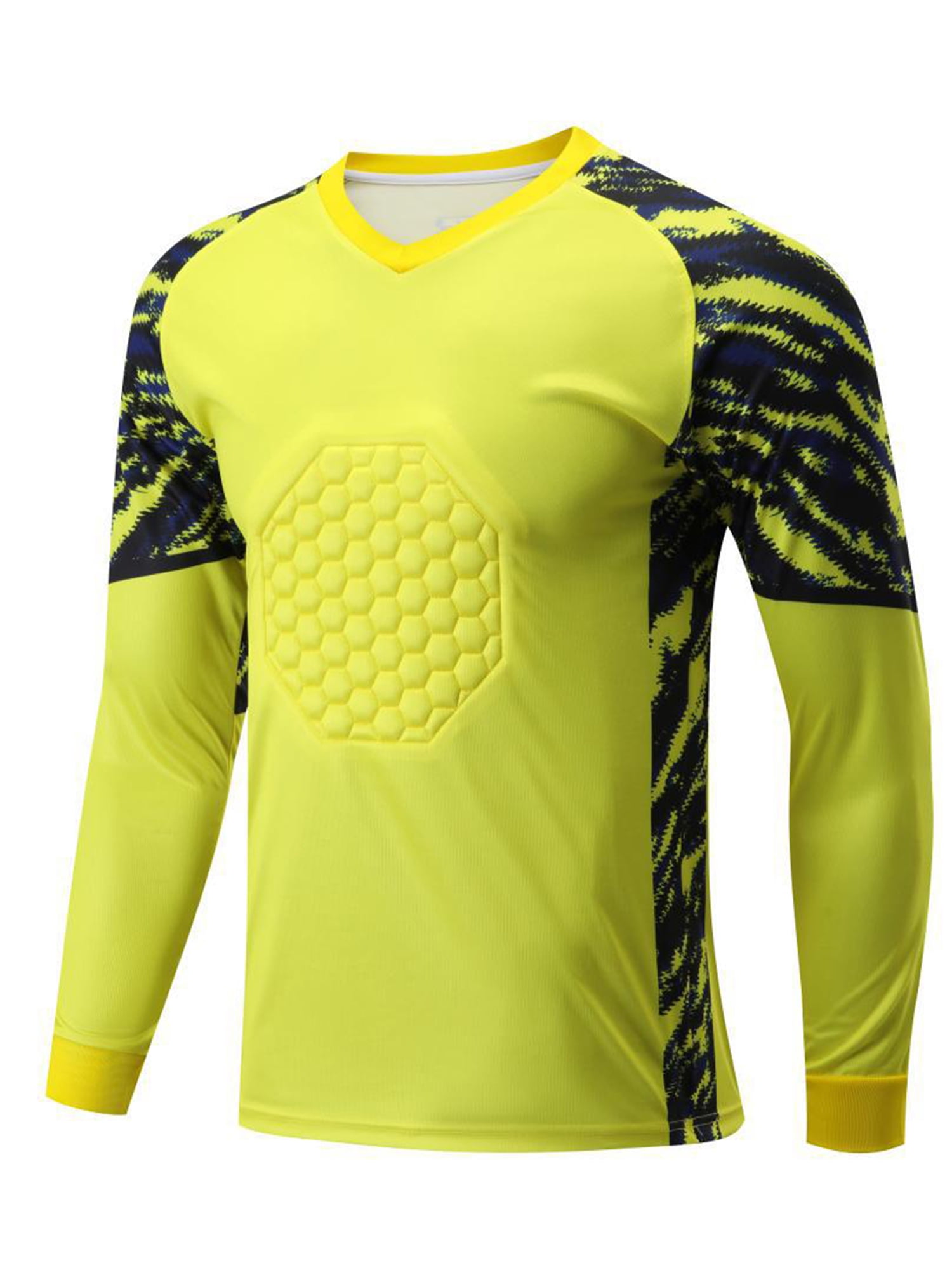 Zaldita Men's Padded Soccer Goalkeeper Jersey Long Sleeve Lightweight ...