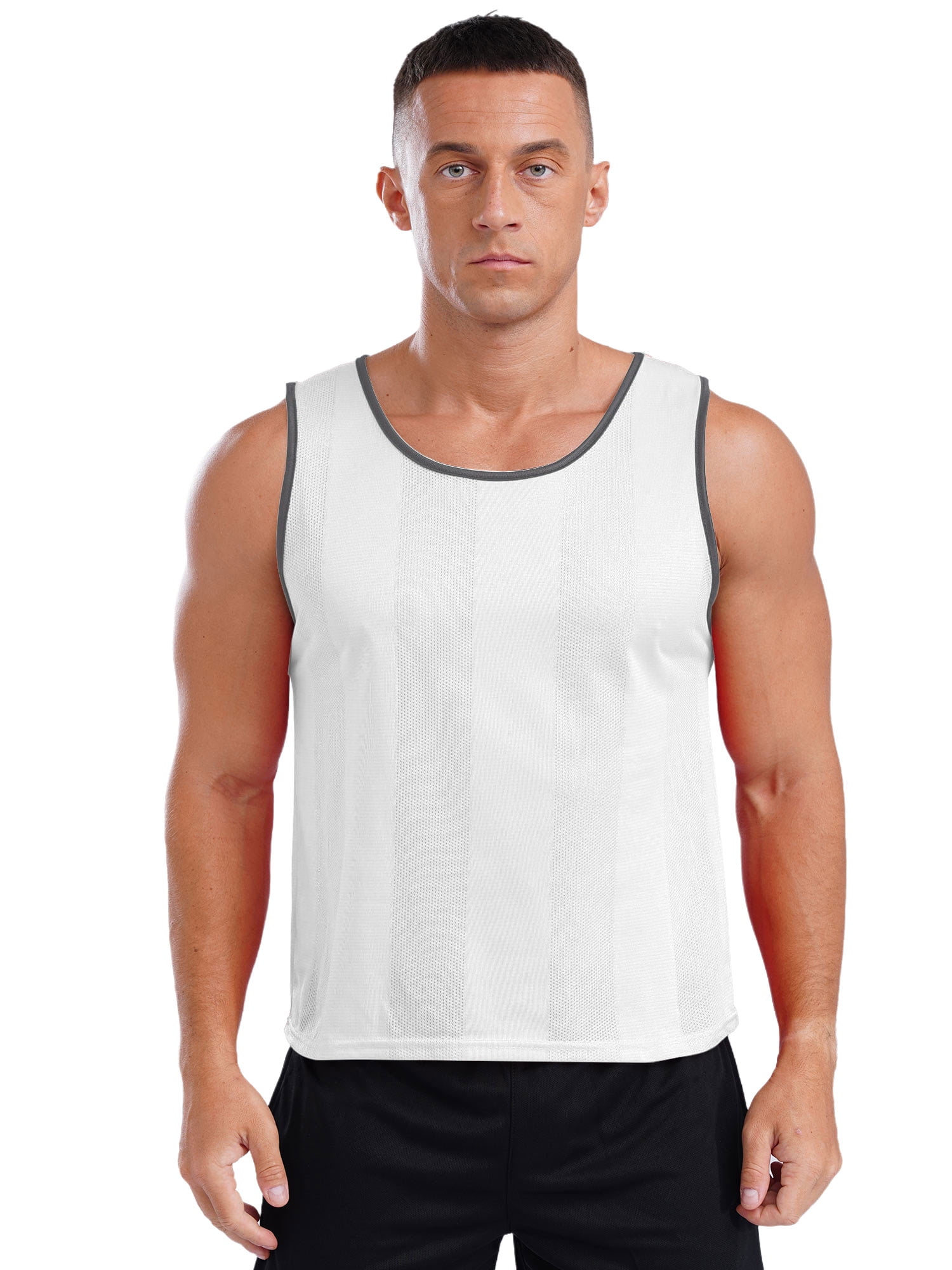 Zaldita Men's Quick Dry Basketball Jersey Mesh Athletic Tank Top Big ...