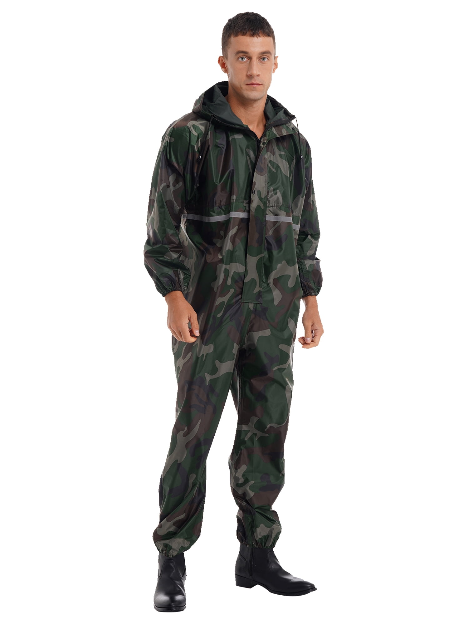 Zaldita Motorcycle Rain Suit For Men Women One Piece Hooded Jumpsuit ...