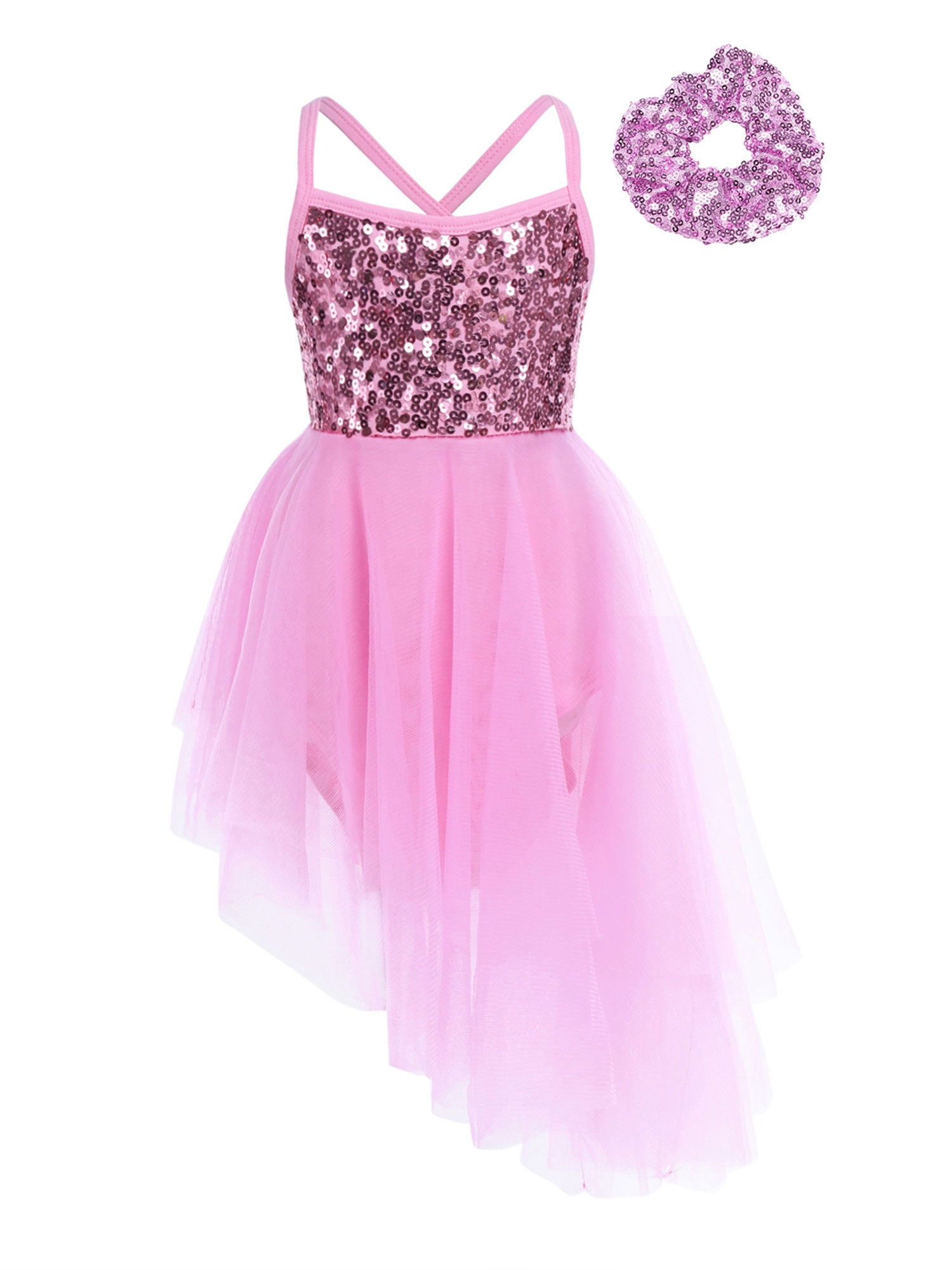 Zaldita Sequin Ballet Dance Skirted Leotards for Kids Shiny Lyrical ...