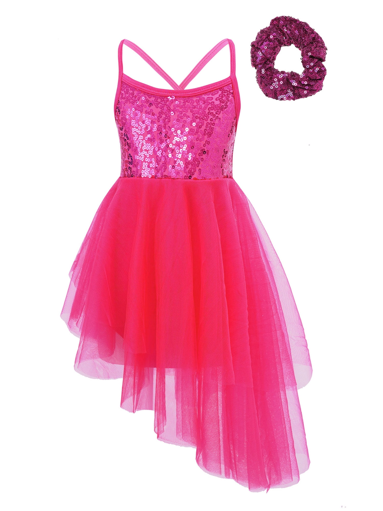 Zaldita Sequin Ballet Dance Skirted Leotards for Kids Shiny Lyrical ...
