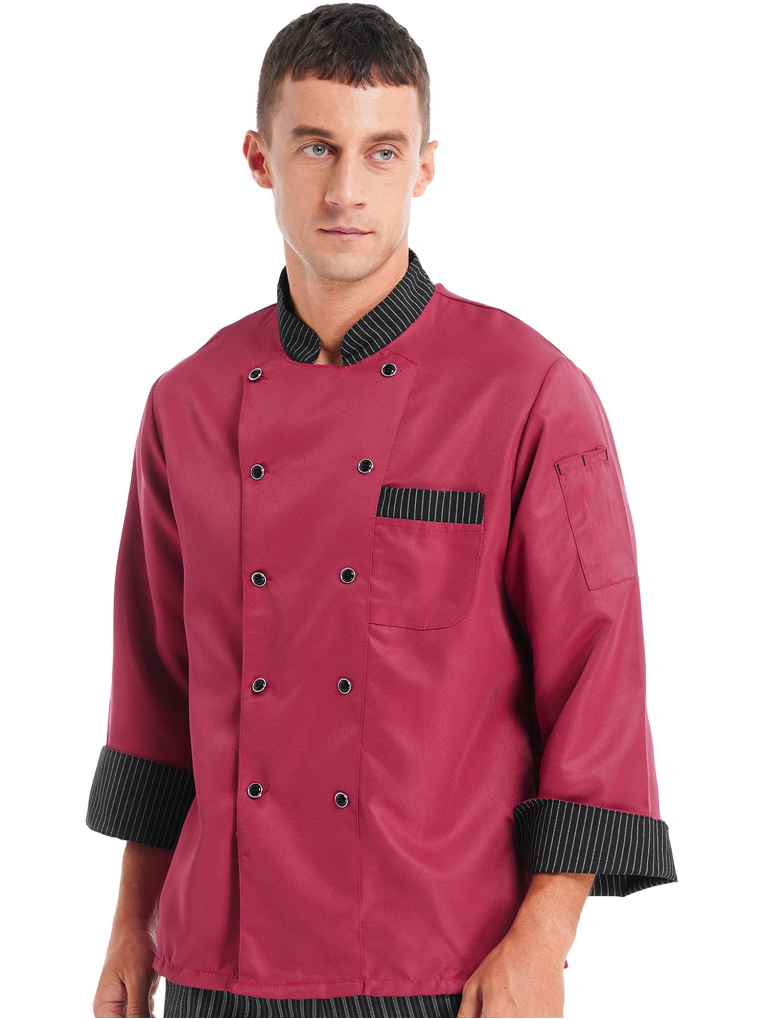 Zaldita Unisex Chef Uniform Mens Short/Long Sheeve Chef Coat Double ...