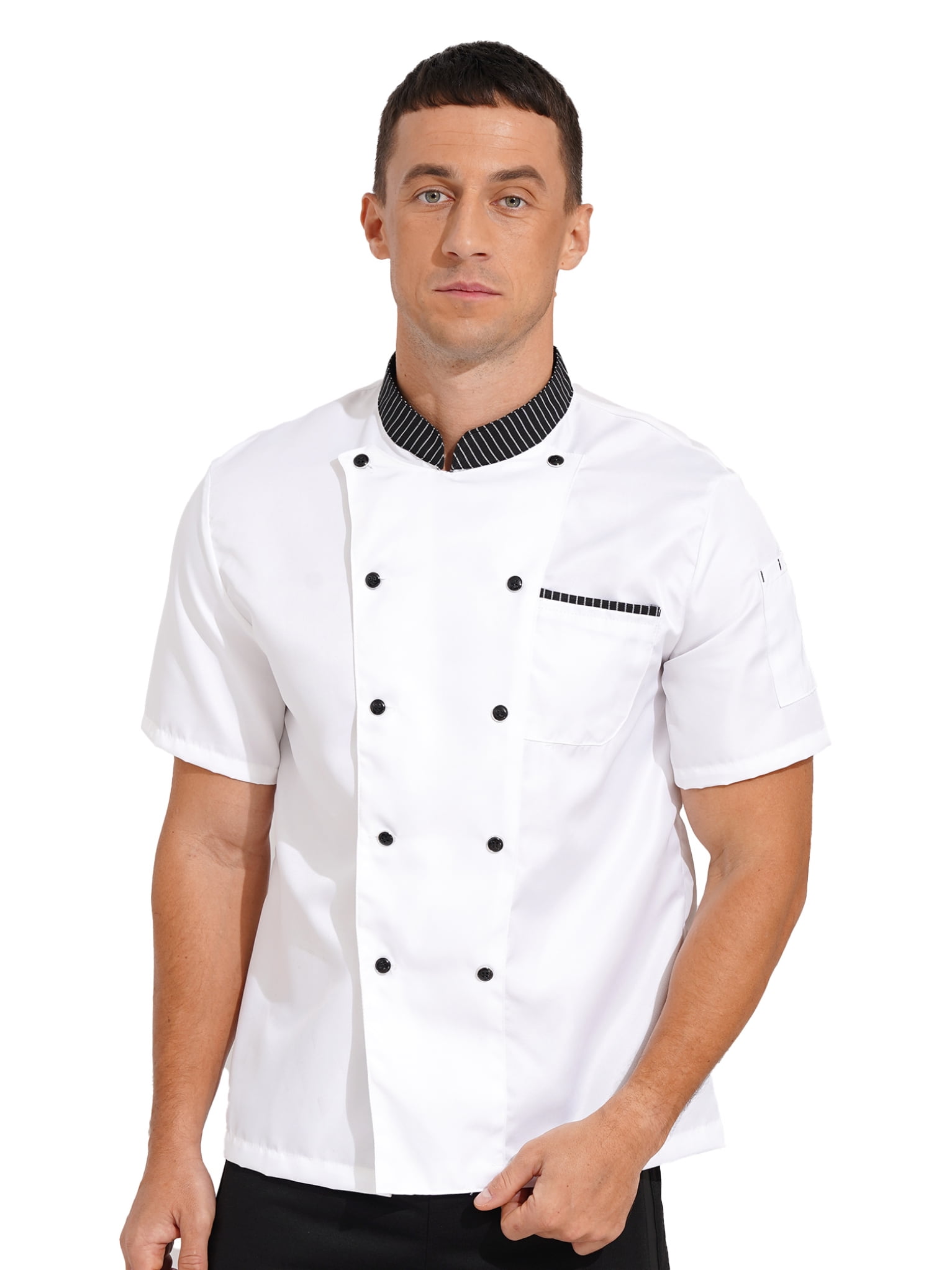 Zaldita Unisex Chef Uniform Mens Short/Long Sheeve Chef Coat Double ...