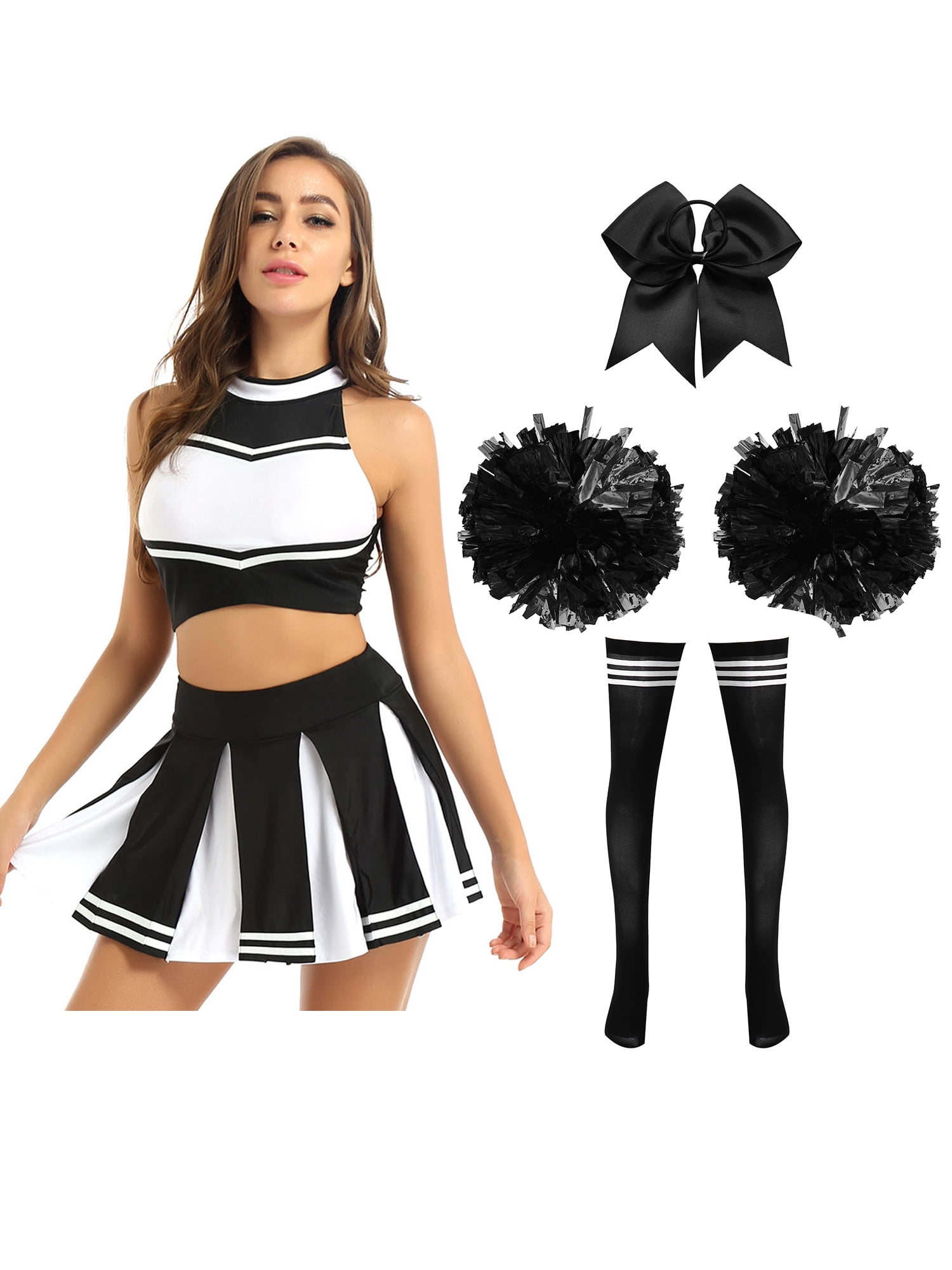 Zaldita Women's 5Pcs Cheerleading Team Uniform Outfits Cheer Leader ...