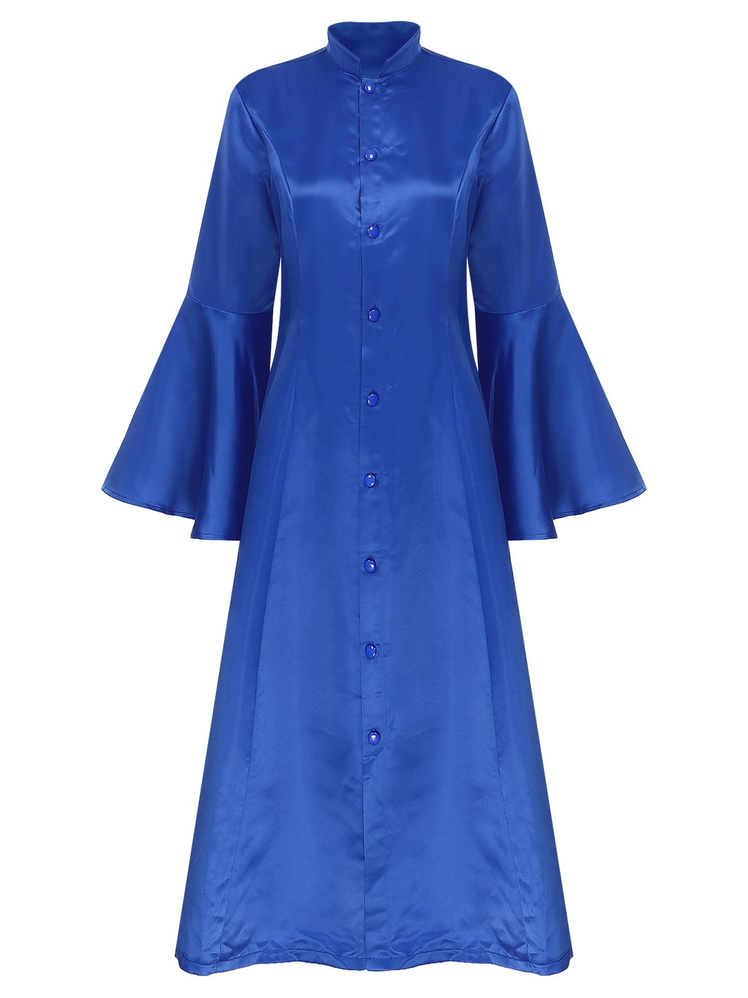 Zaldita Women's Church Clergy Dress Flared Sleeve Maxi Dress Choir Robe ...