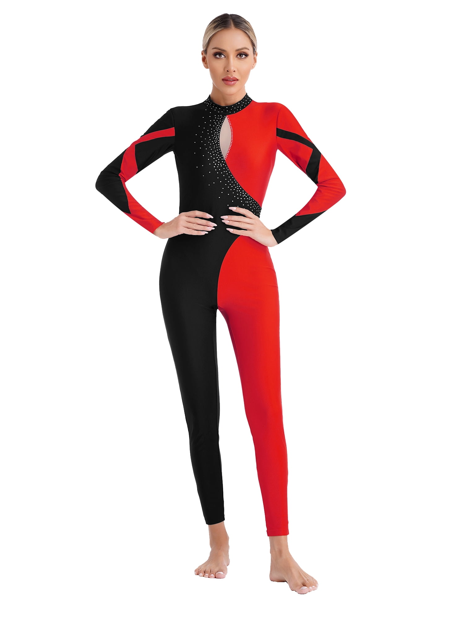Zaldita Women's Gymnastics Leotard Long Sleeve Unitard Ballet Dance ...