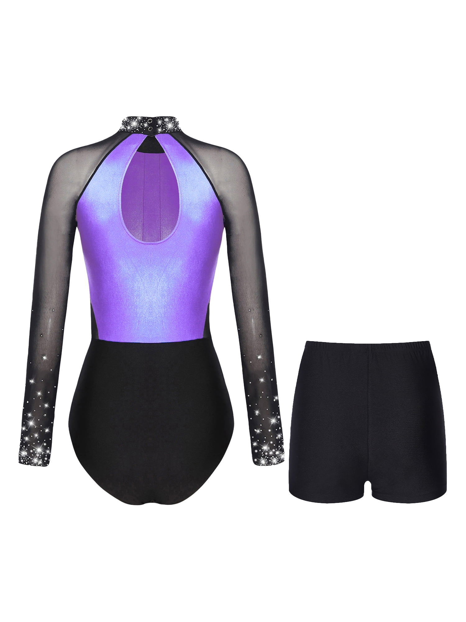 Zaldita Womens Long Sleeve Gymnastics Leotards with Shorts Outfits ...