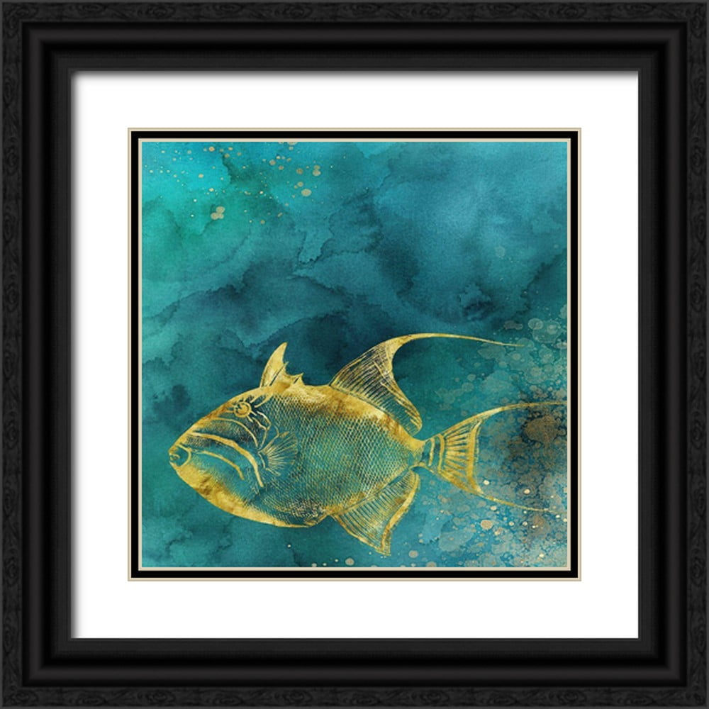 Zalewski, Christine 15x15 Black Ornate Wood Framed with Double Matting ...