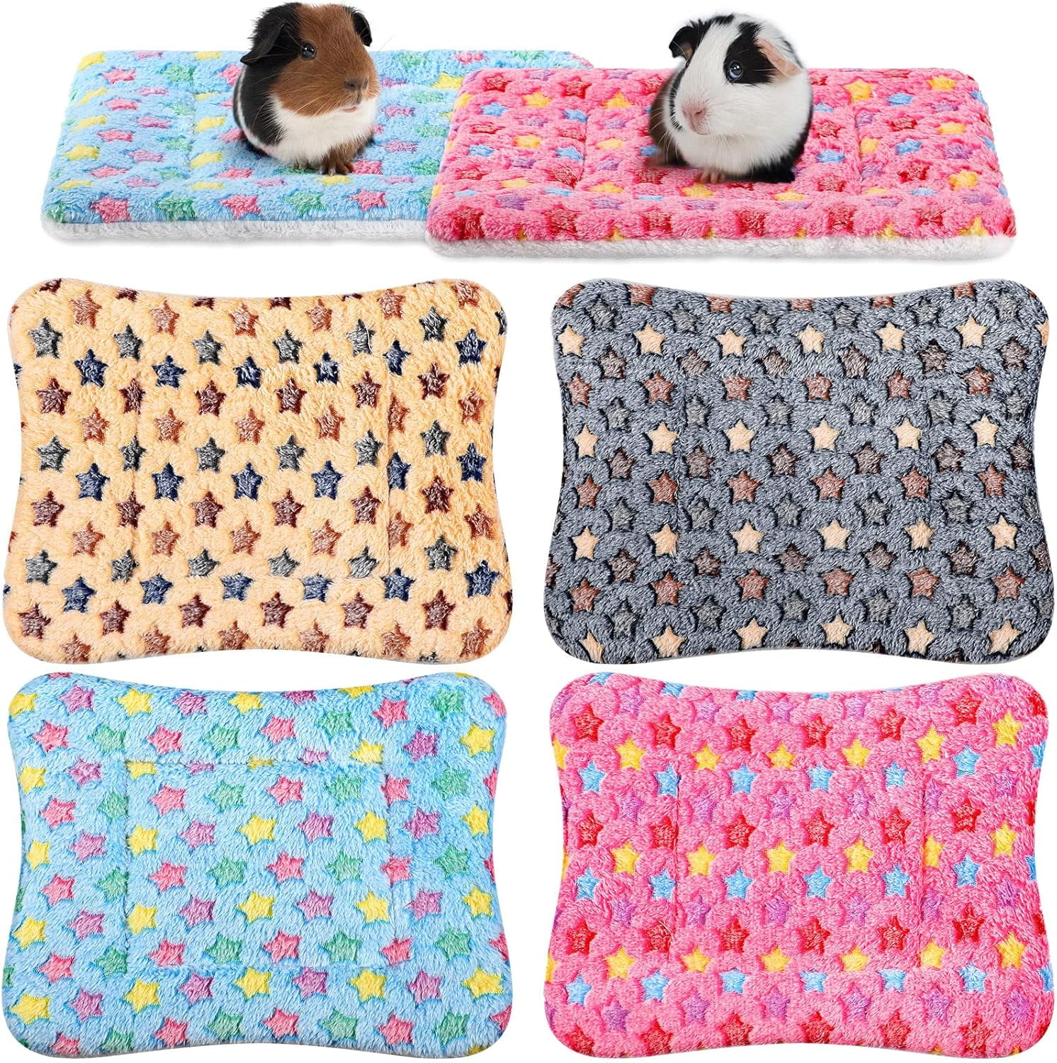 Zallac 2pcs 4pcs Guinea Pig Bed Mat Bedding Rabbit Winter Bed Pad for ...