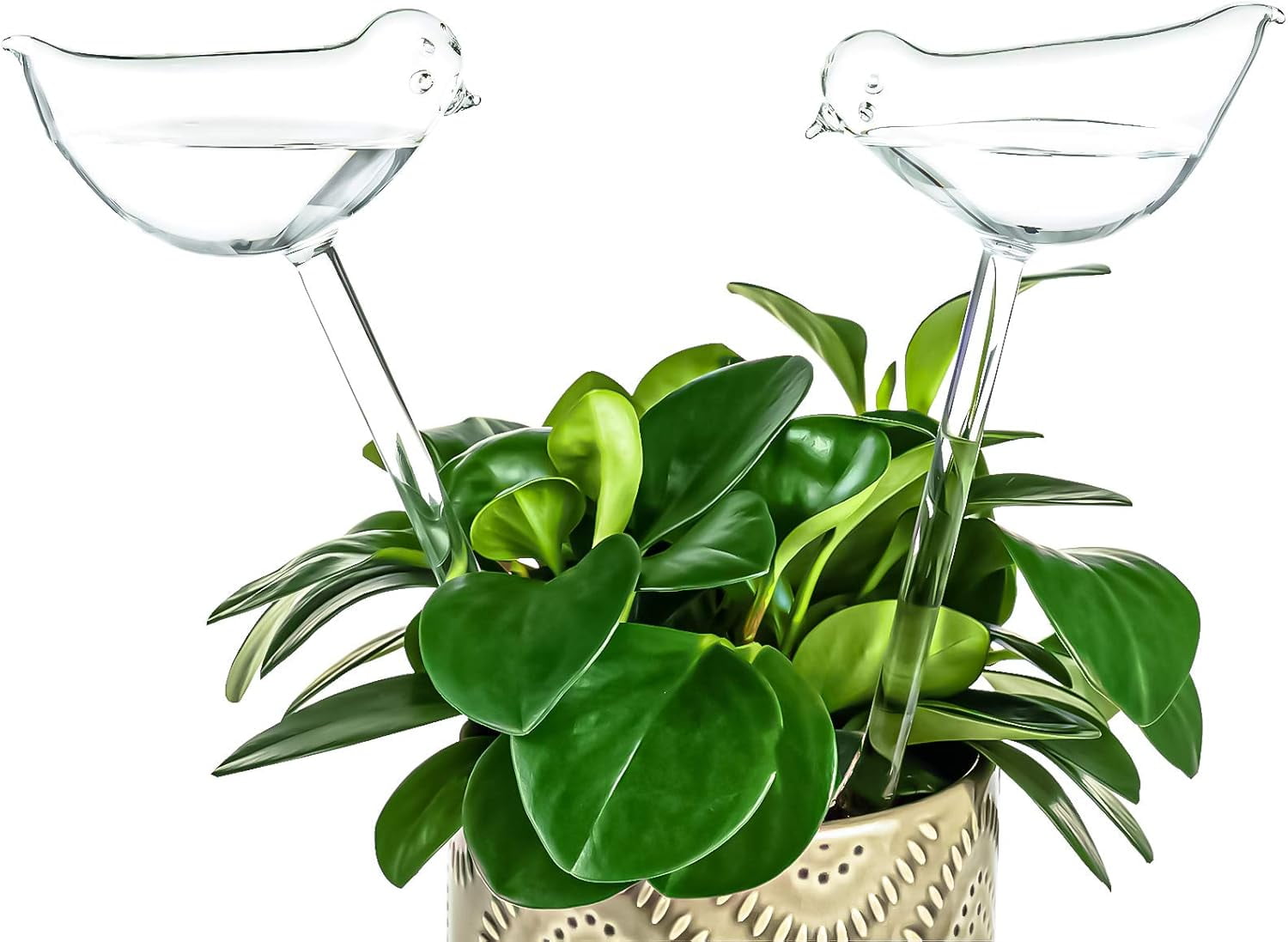 Zallac Self Watering Globes Plant Waterer Device Mushroom Shape Hand ...