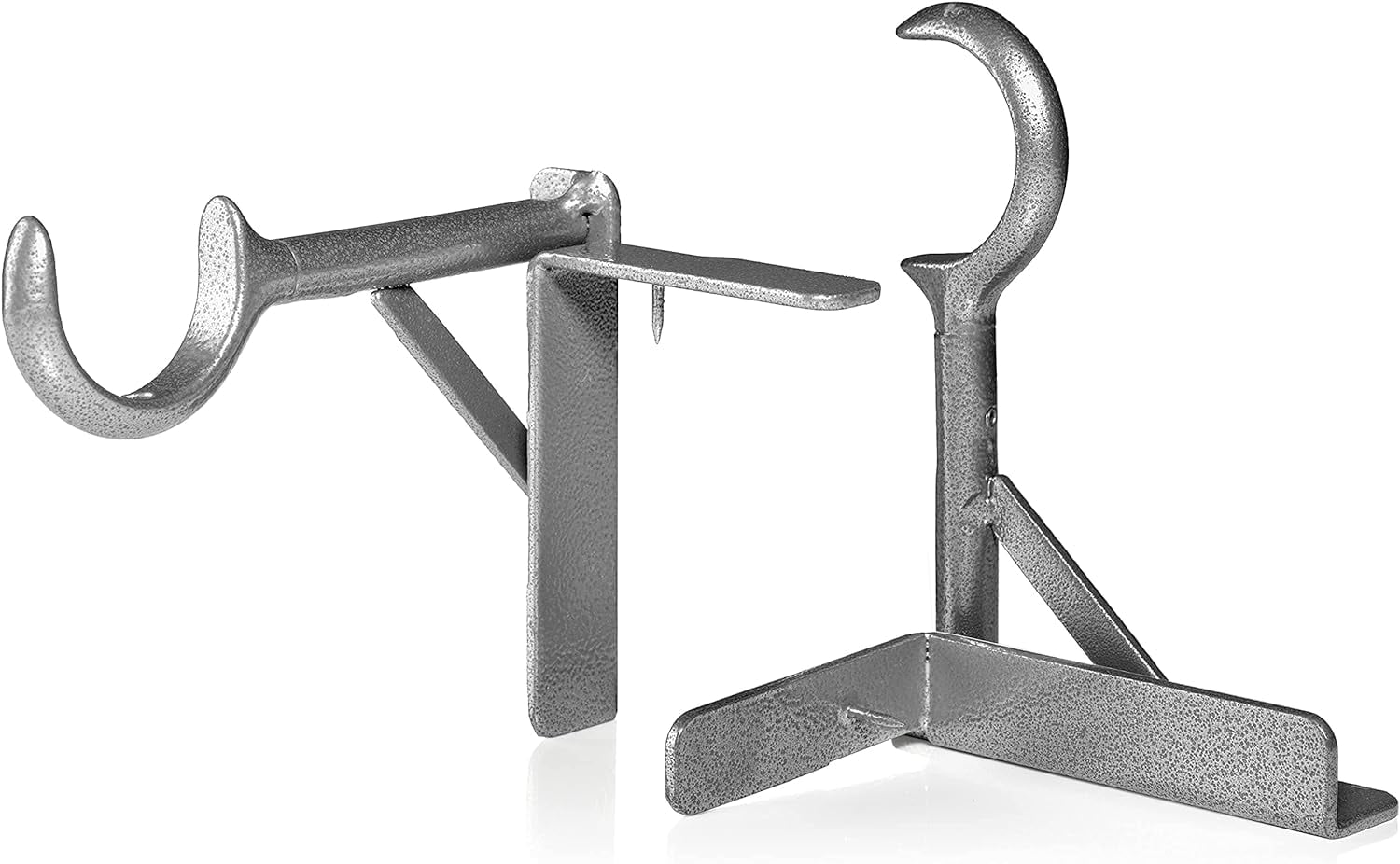 Zallac Tap Bracket - Easy Install No Drill Curtain Rod Brackets - Set ...