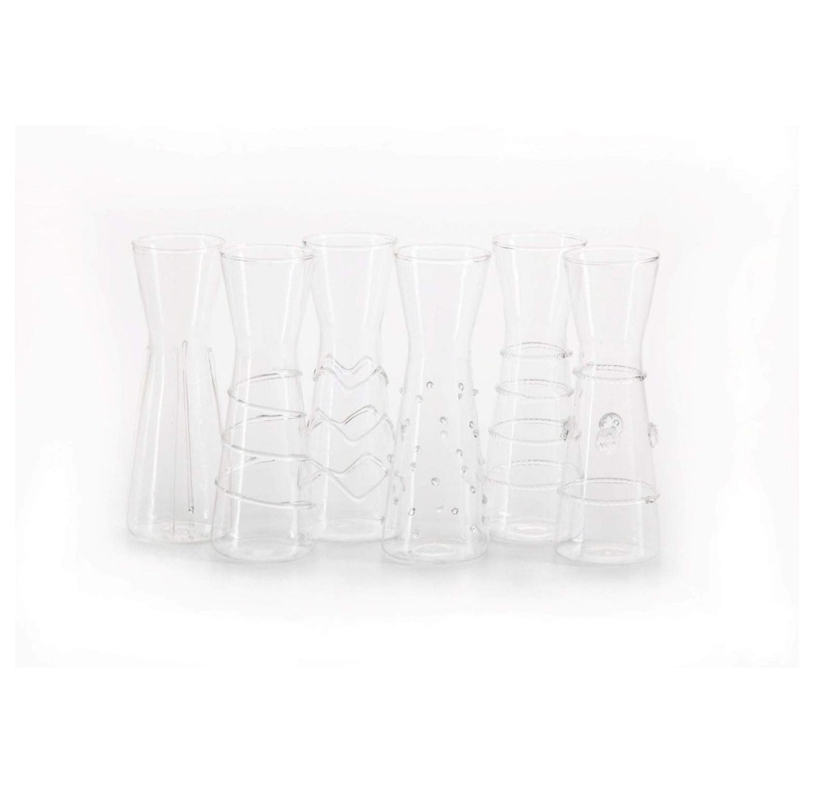 "Zalli" Assorted Glass Carafe (Set of 6) - Walmart.com